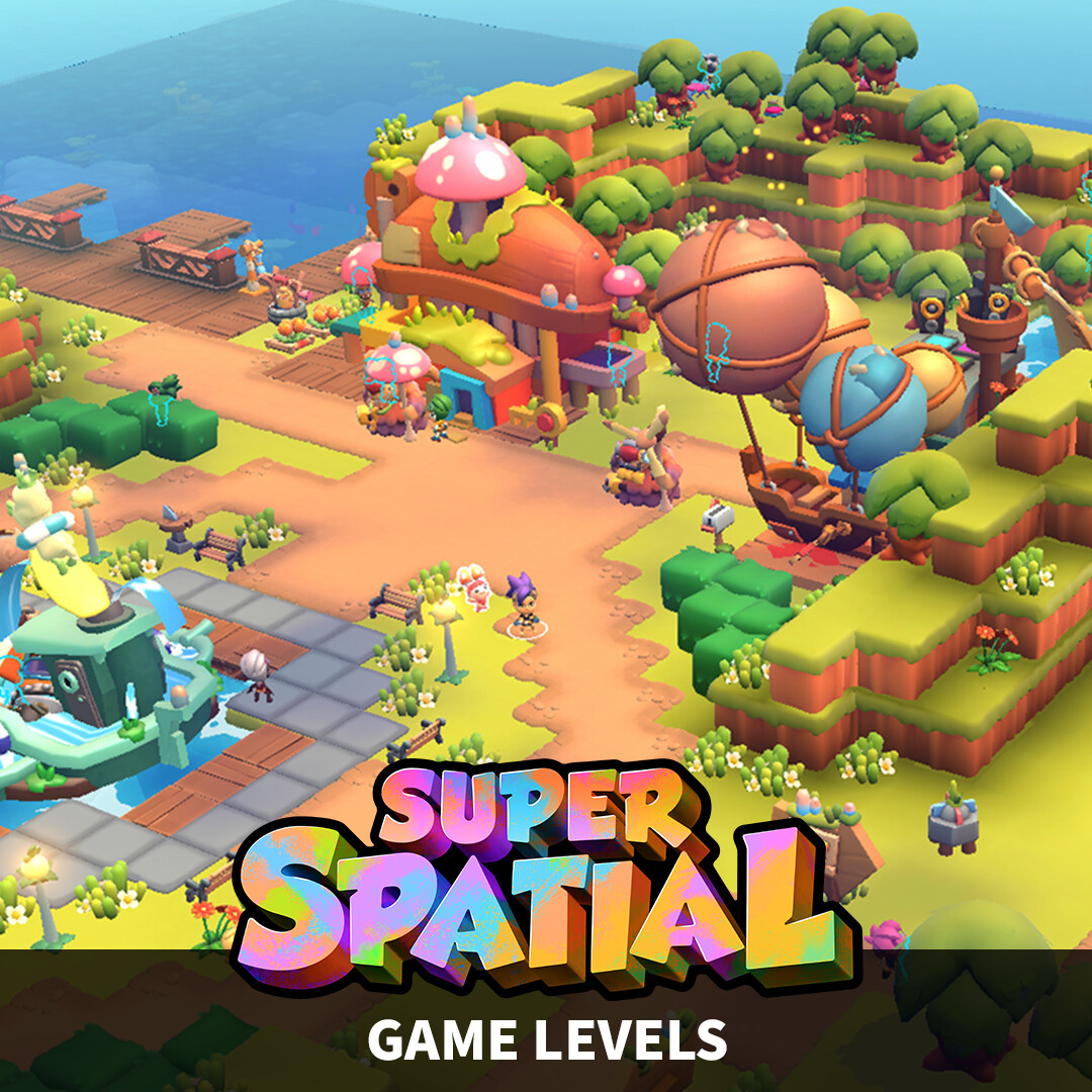ArtStation - Super Spatial - Level Designs
