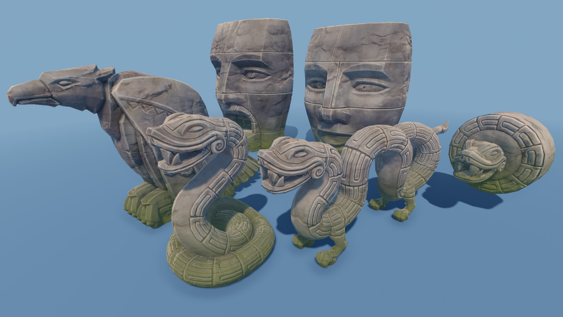 ArtStation - Stylized statues