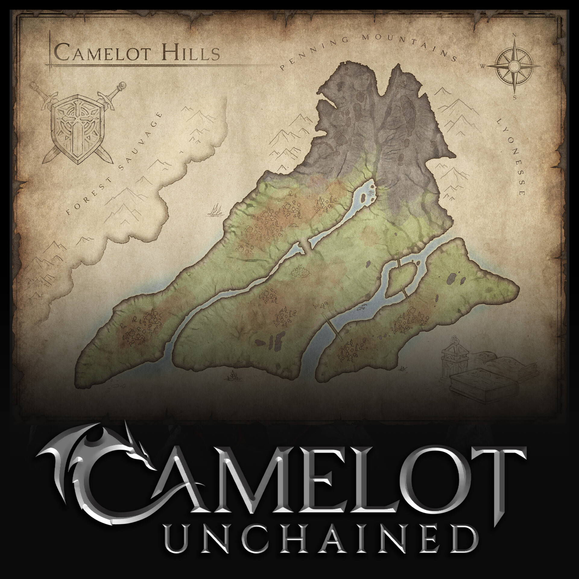 ArtStation - Camelot Unchained: World Map & UI Elements