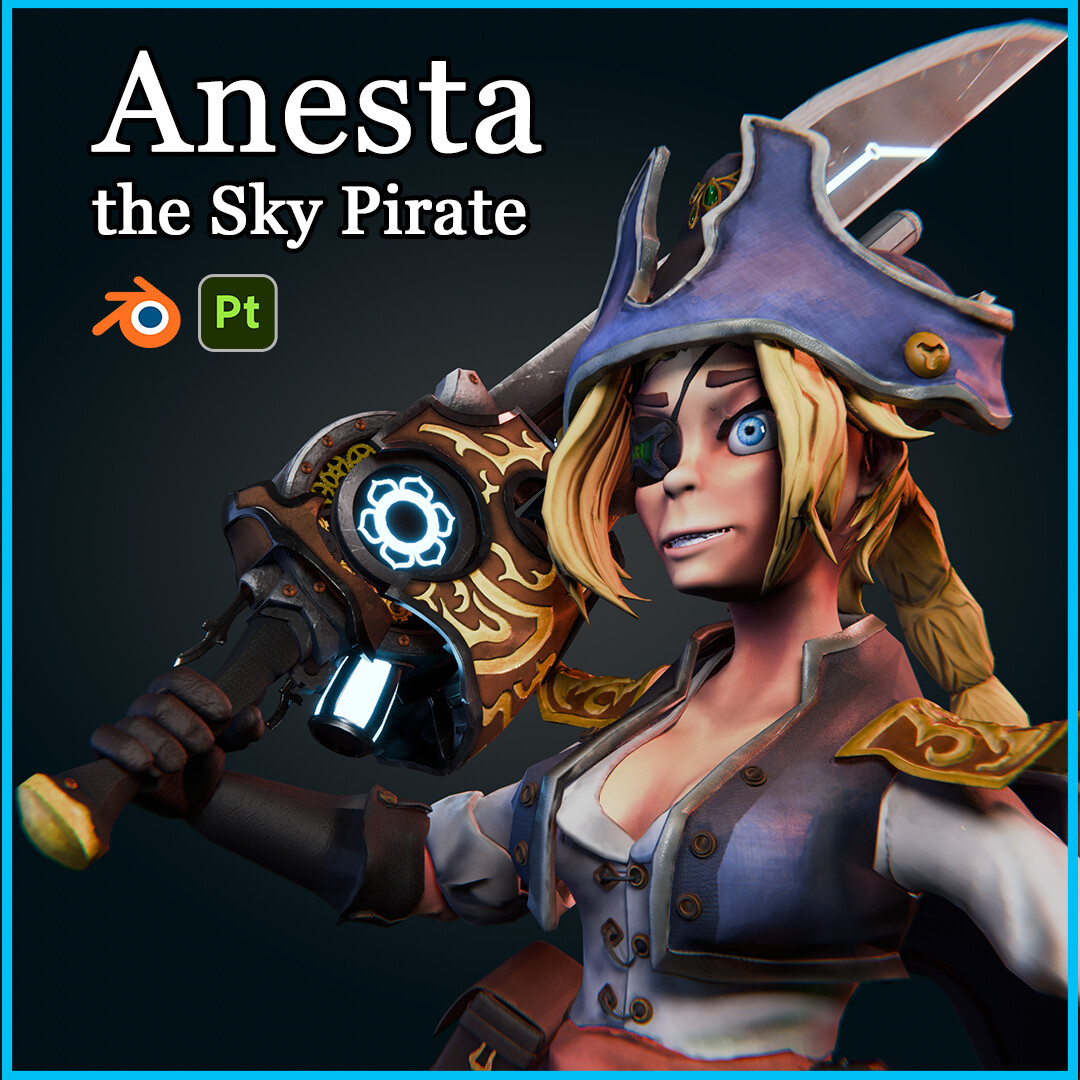 ArtStation - Anesta - The Sky Pirate 3D