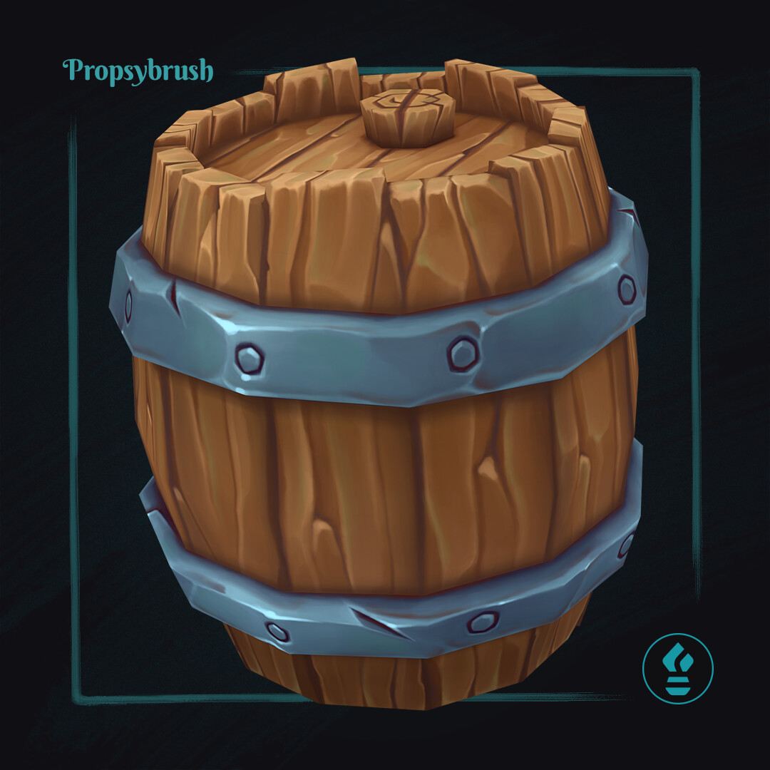 ArtStation - Stylized Barrel