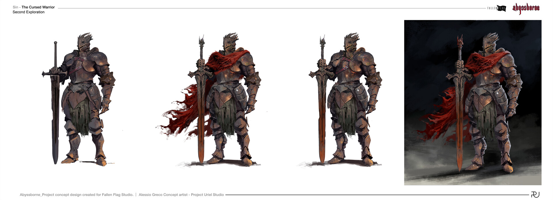 ArtStation - Abyssborne - Sin The Cursed Warrior