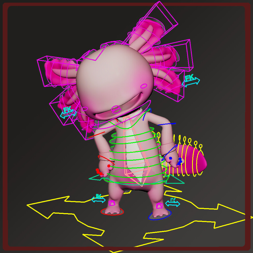ArtStation - Axolotl Axel Rig