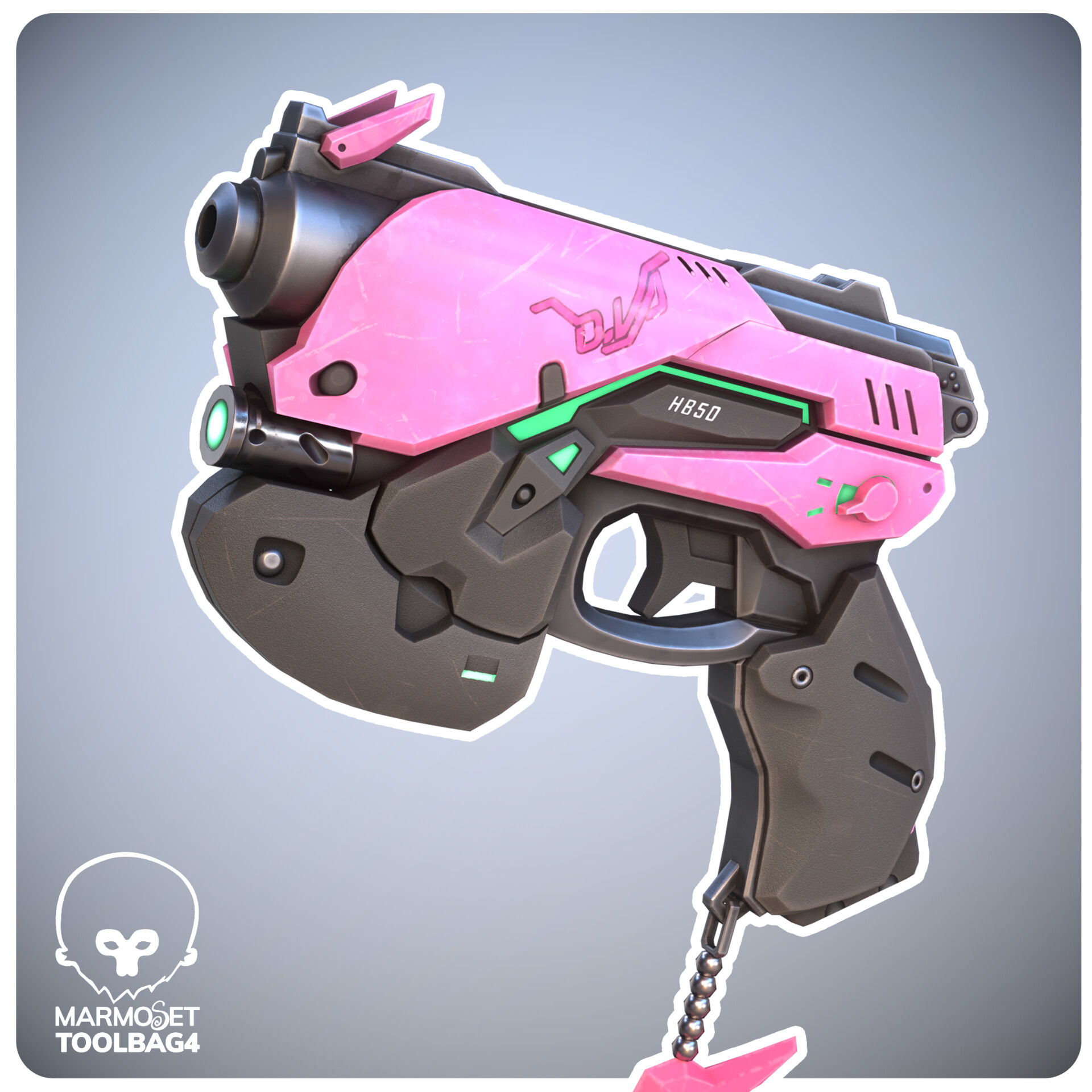 ArtStation - D.VA Gun | Fanart