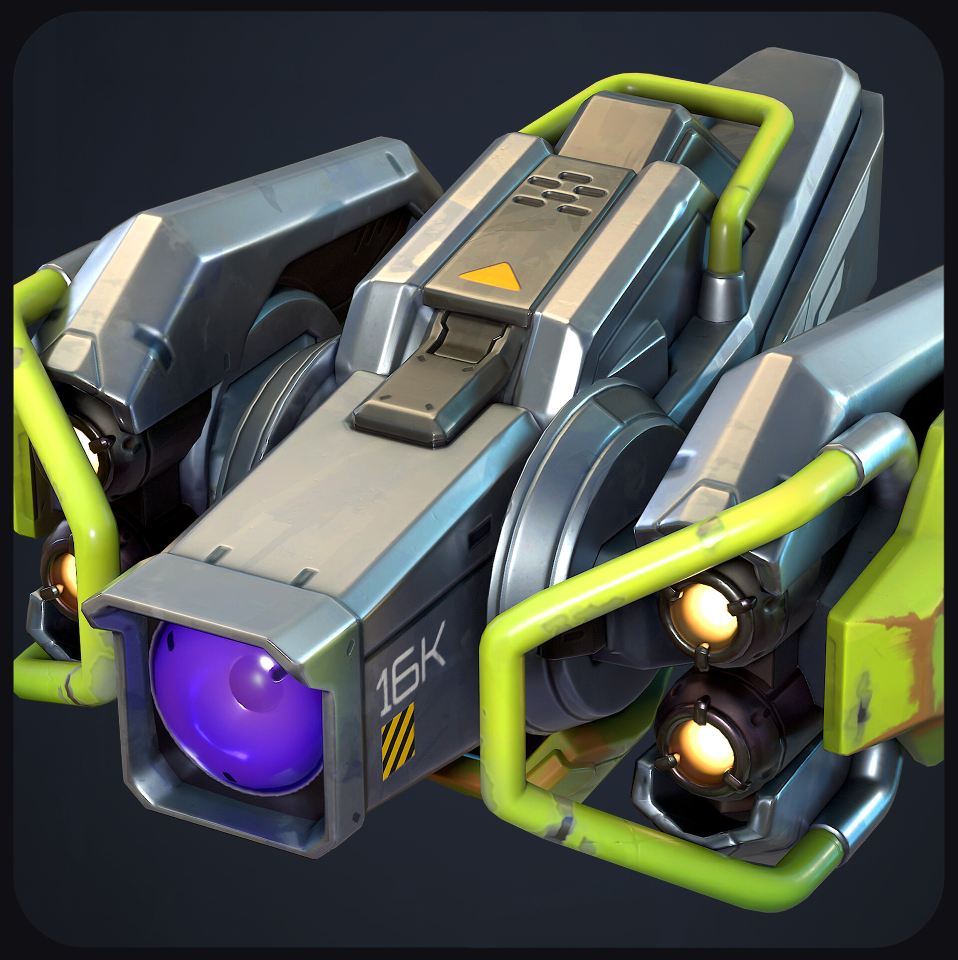 ArtStation - Stylized model - Stadium Drone (overwatch 2 fan art)