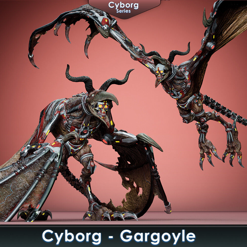ArtStation - Cyborg Gargoyle