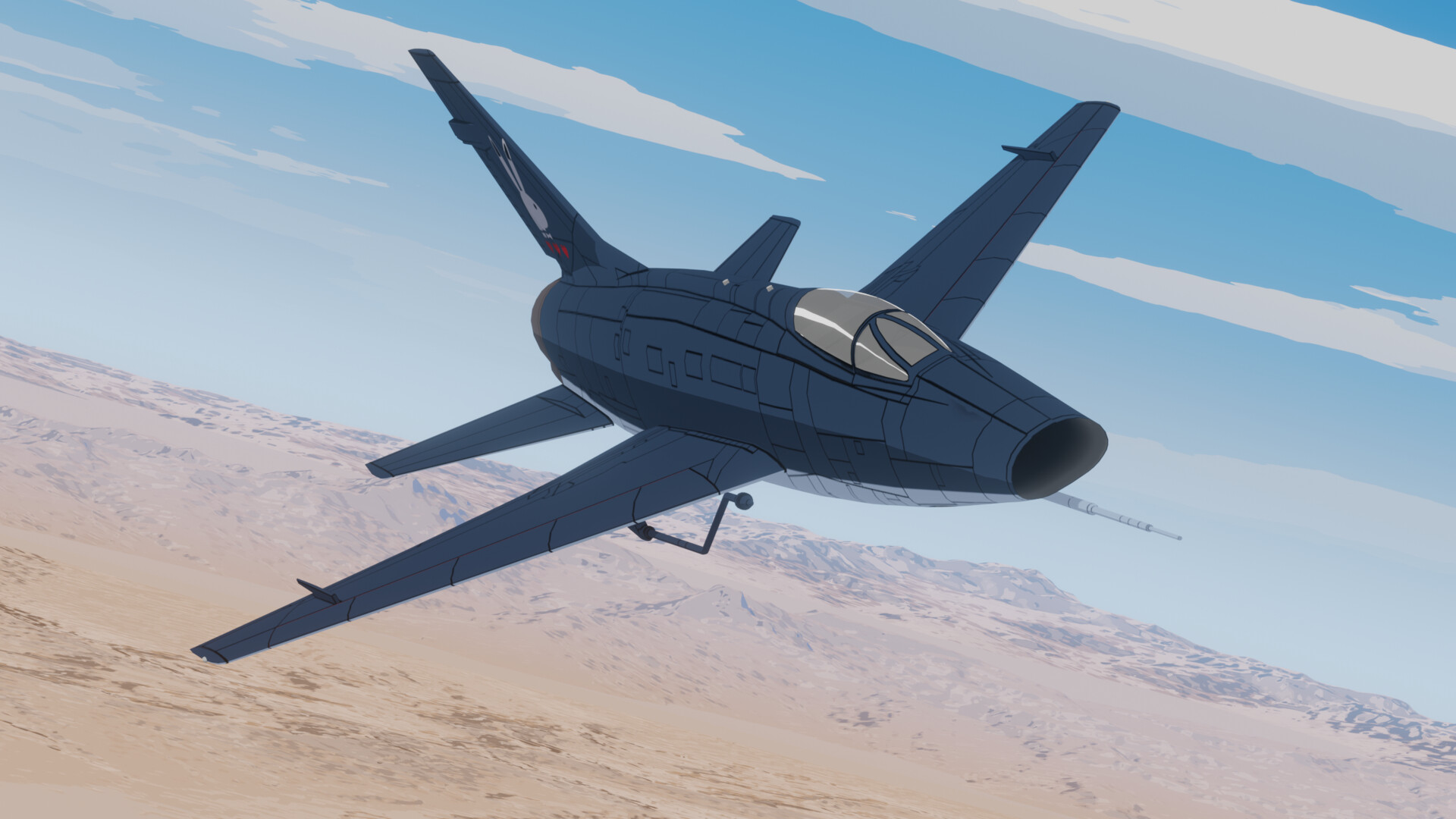 ArtStation - Mickey Simon's F-100D Super Sabre (Area 88 OVA)