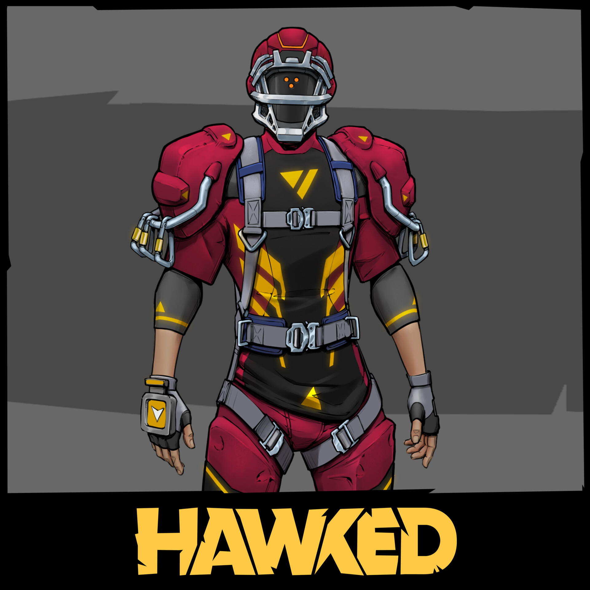 ArtStation - "Quarterback" skin for Hawked