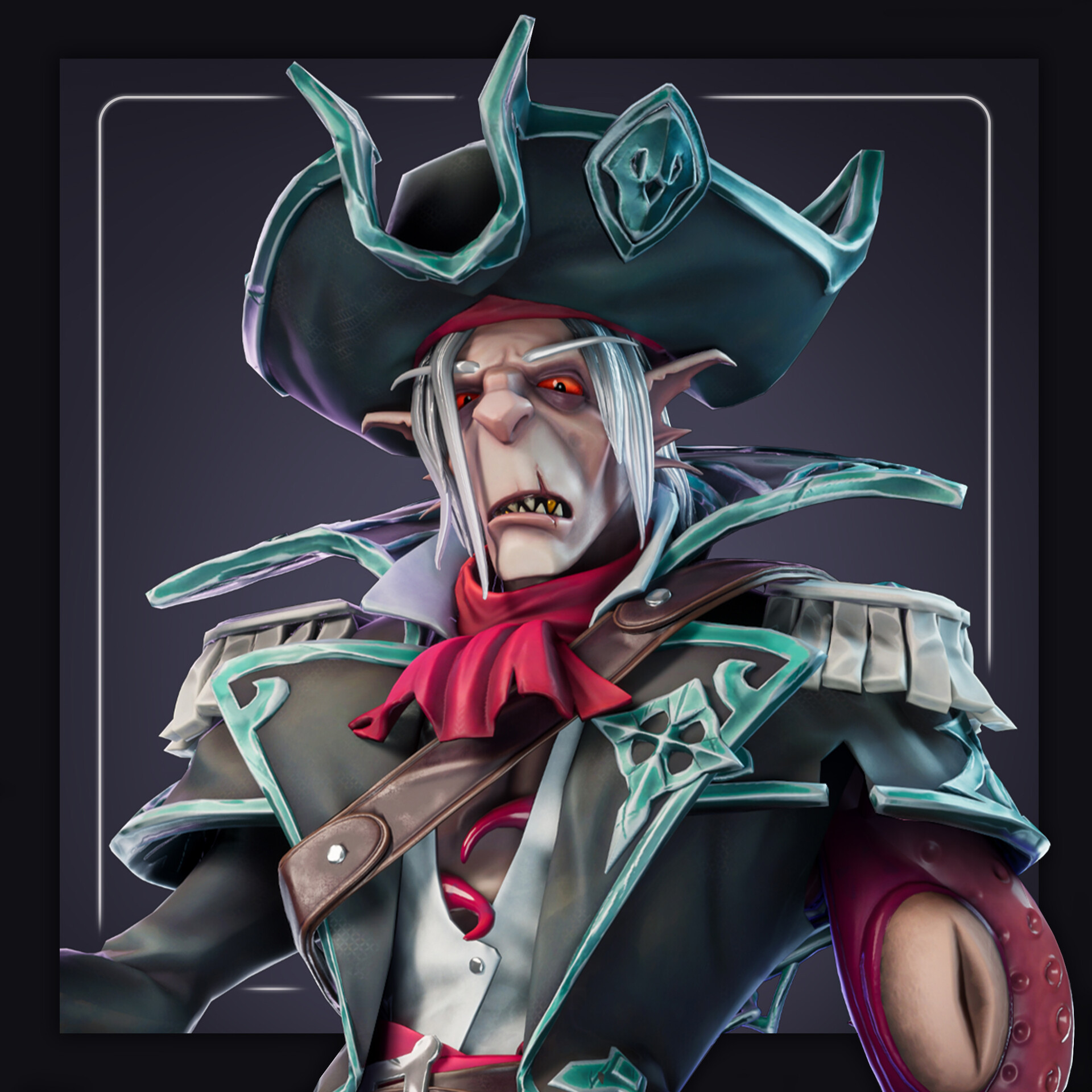 Savvas Saroglou - Tenticle Pirate - Stylized Game Ready Character