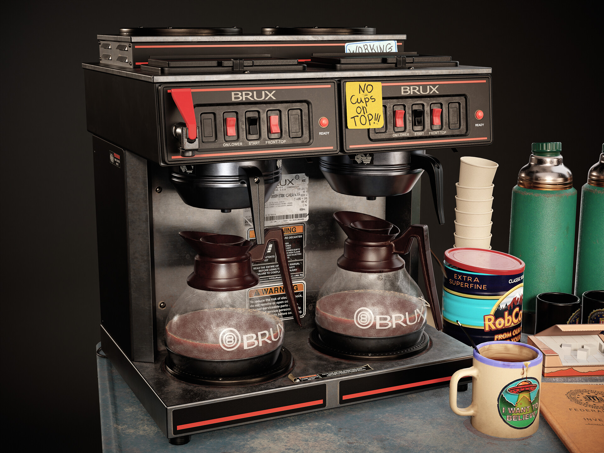 ArtStation - FBI Coffee Cart