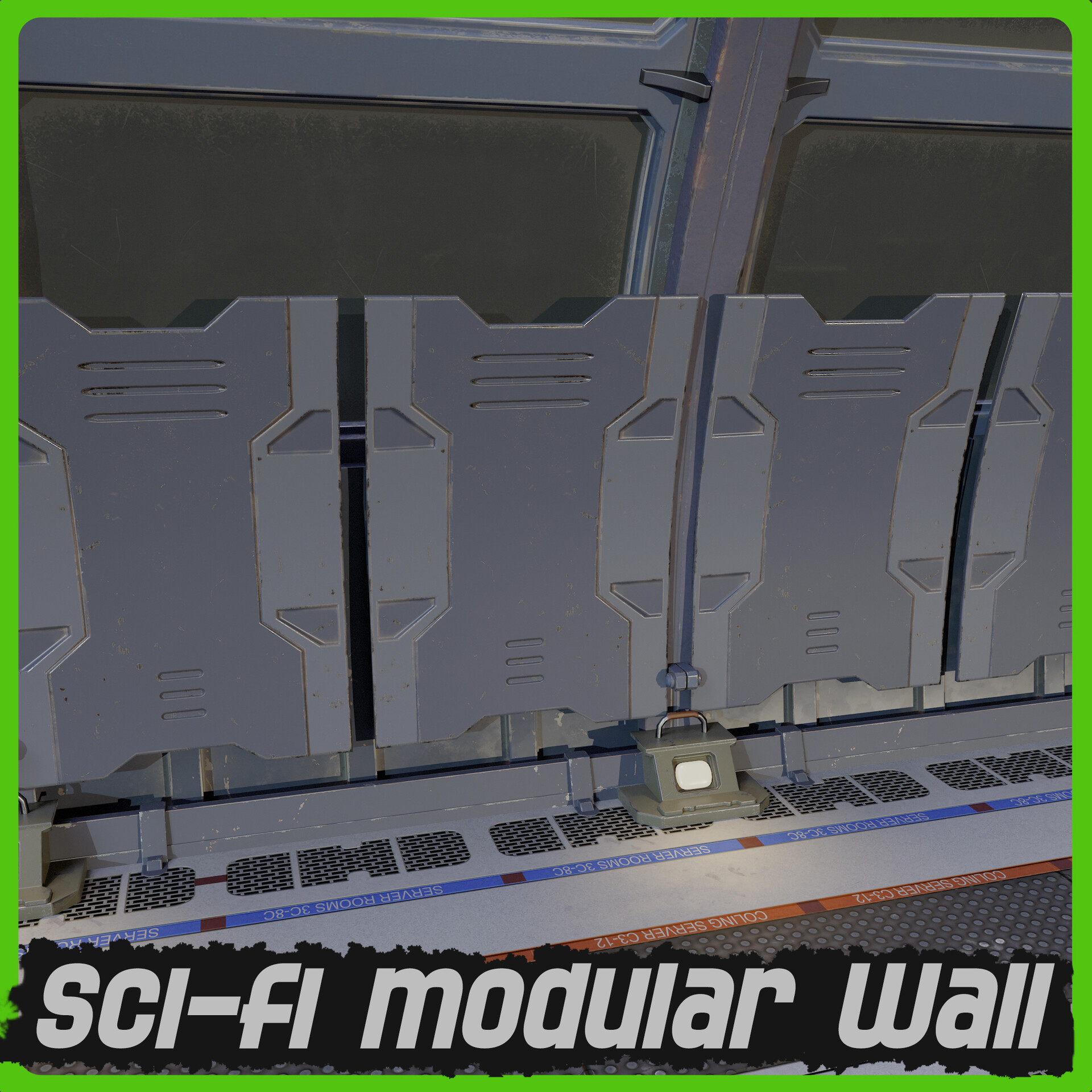 ArtStation - Sci fi Wall