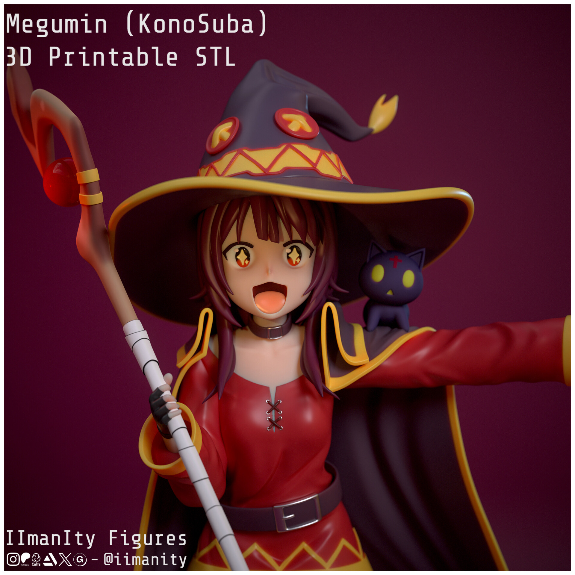 ArtStation - Megumin (KONOSUBA)