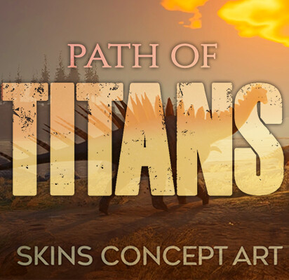 ArtStation - Path of Titans - skins concept art