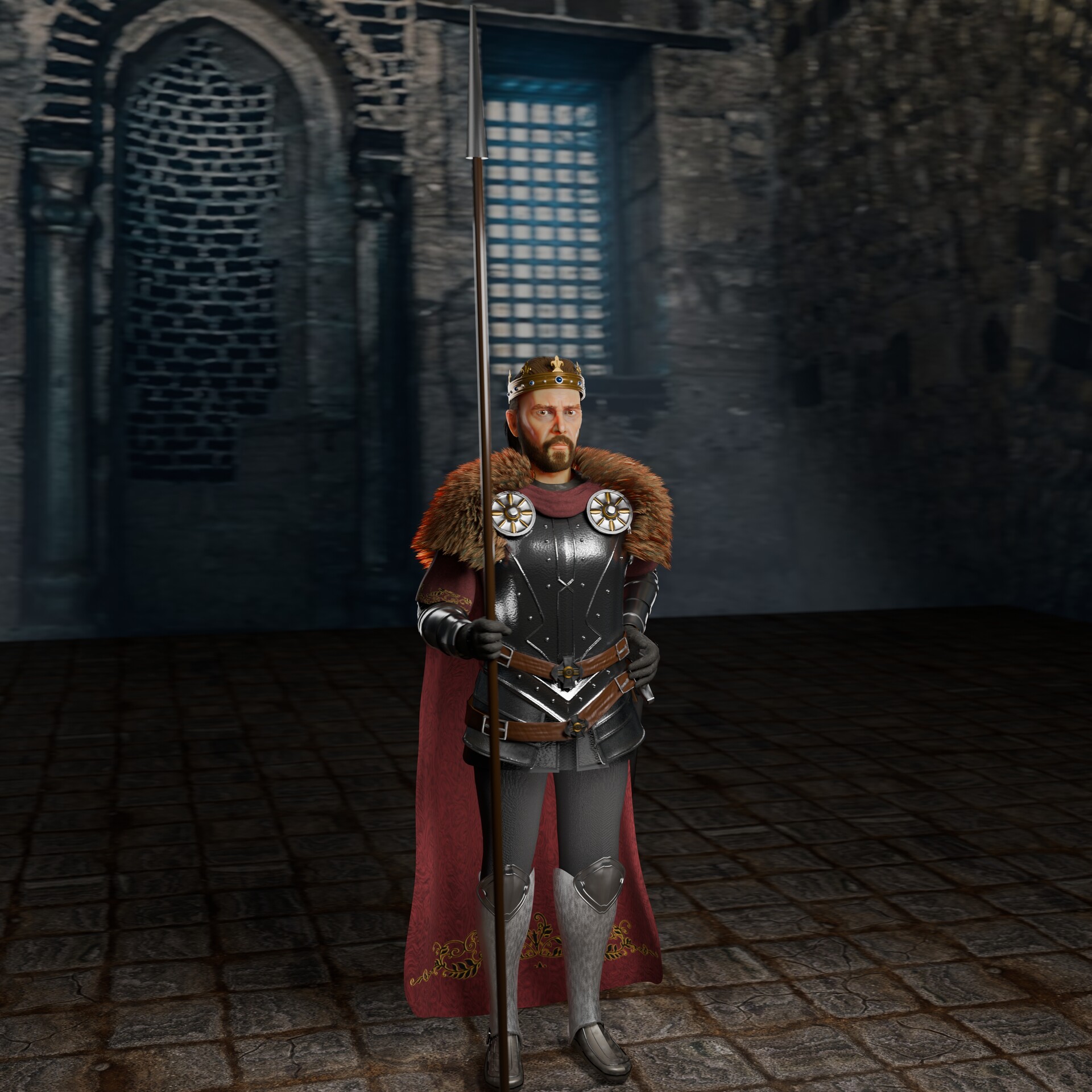 ArtStation - The Northern King - 3D game-ready character