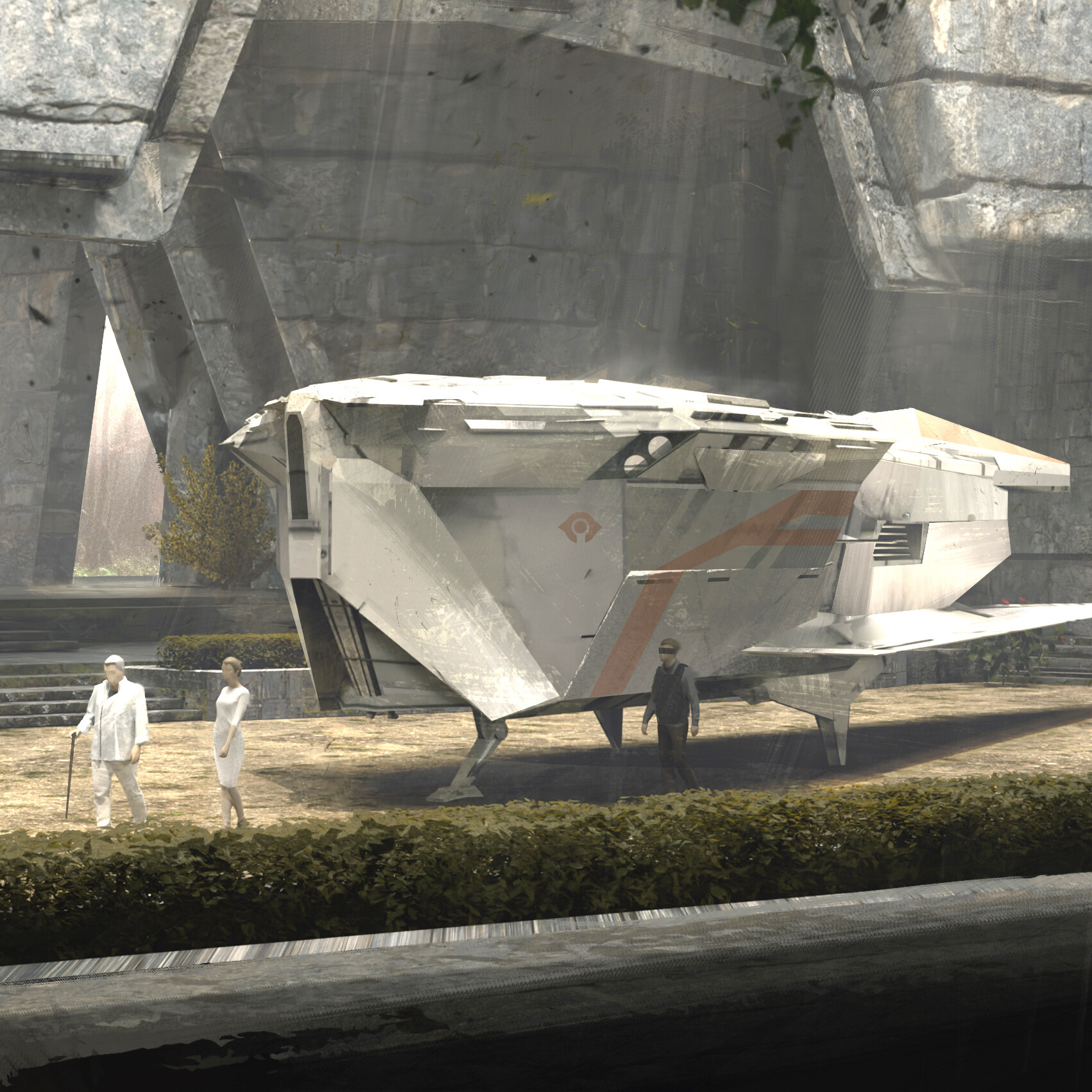 ArtStation - Landing in the Garden