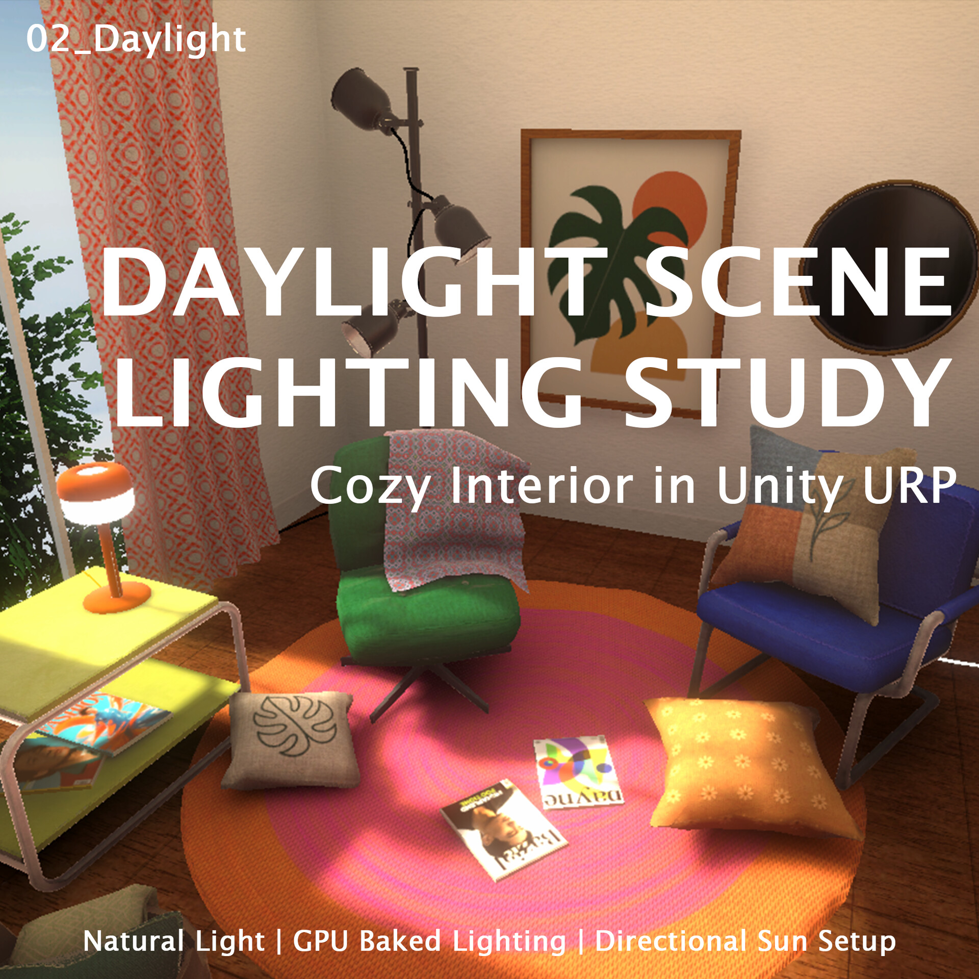 ArtStation - 02_Day / Lighting Study – Daylight Mood (Cozy Interior)