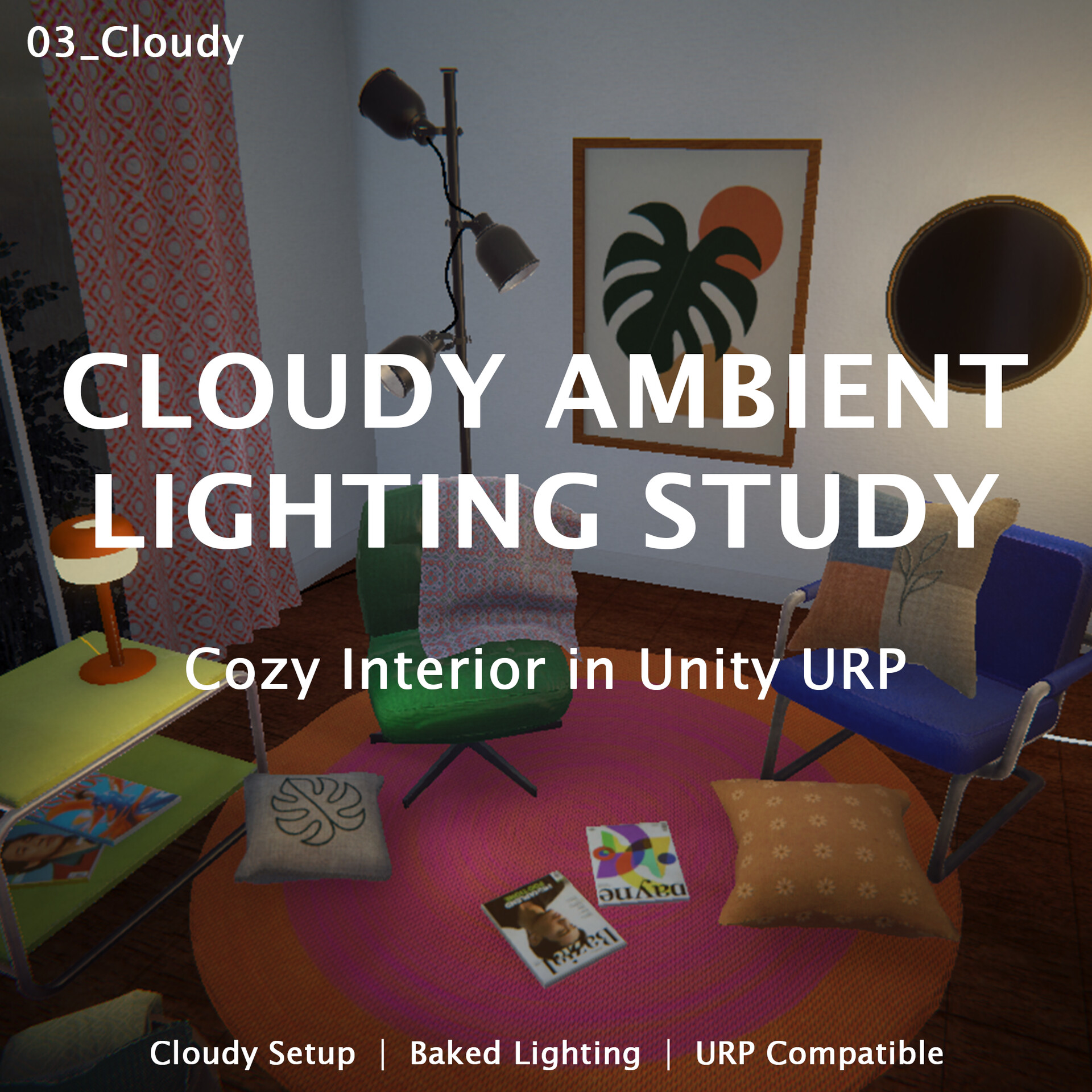ArtStation - 03_Cloudy/ Lighting Study – Cloudy Ambient (Cozy Interior)