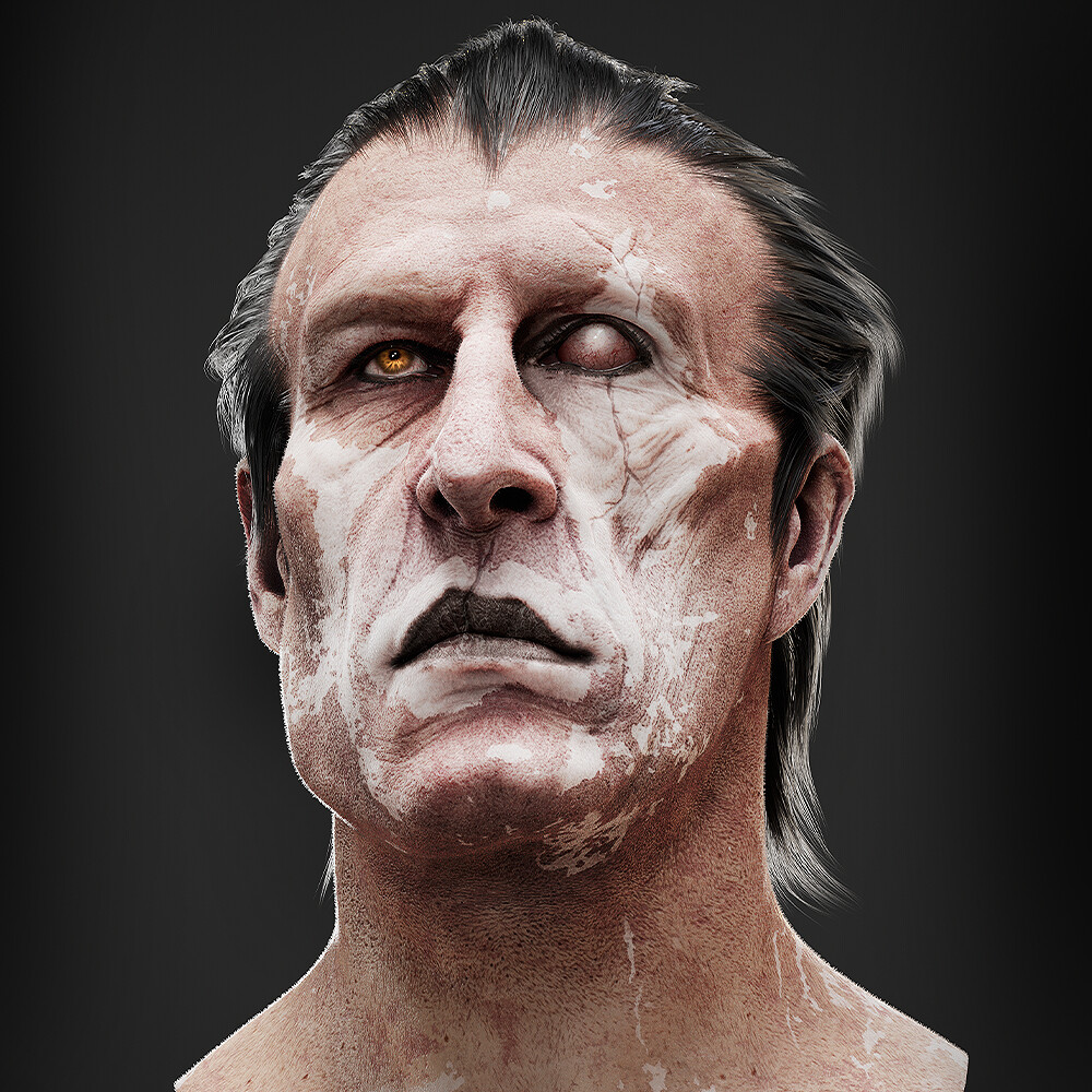 ArtStation - Dishonored inspired head/bust - Villain