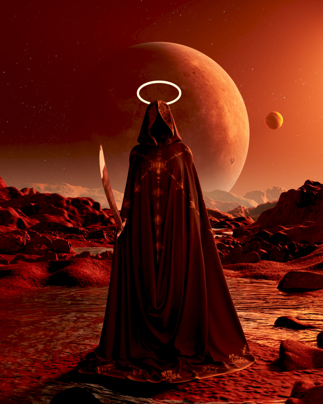 ArtStation - Red skies, distant worlds 🔴🪐