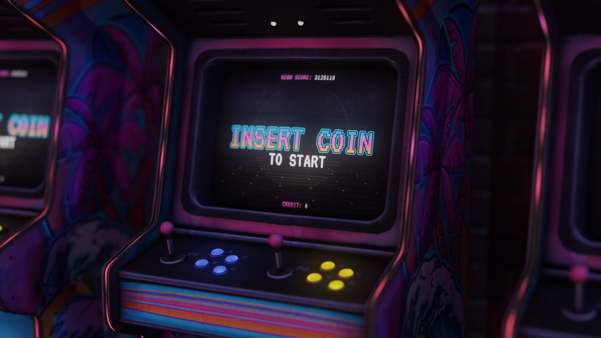 ArtStation - "Emerald" Retro Arcade Machine