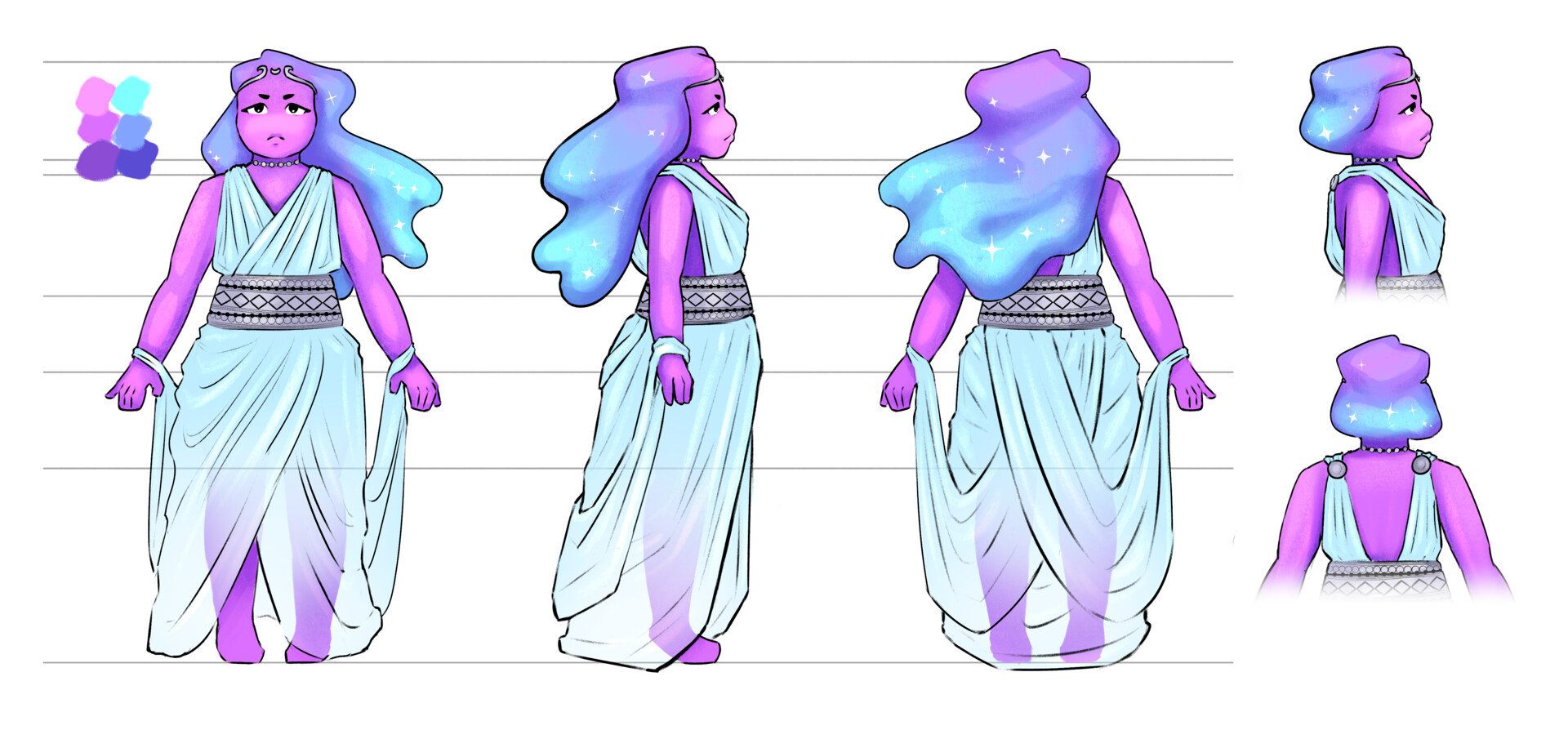 ArtStation - Galaxy Slime Girl - Character Exploration