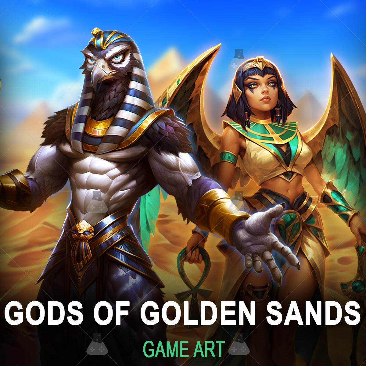 Slot Game Art Outsourcing Company | Gamix Labs - Gods of Golden Sands ...