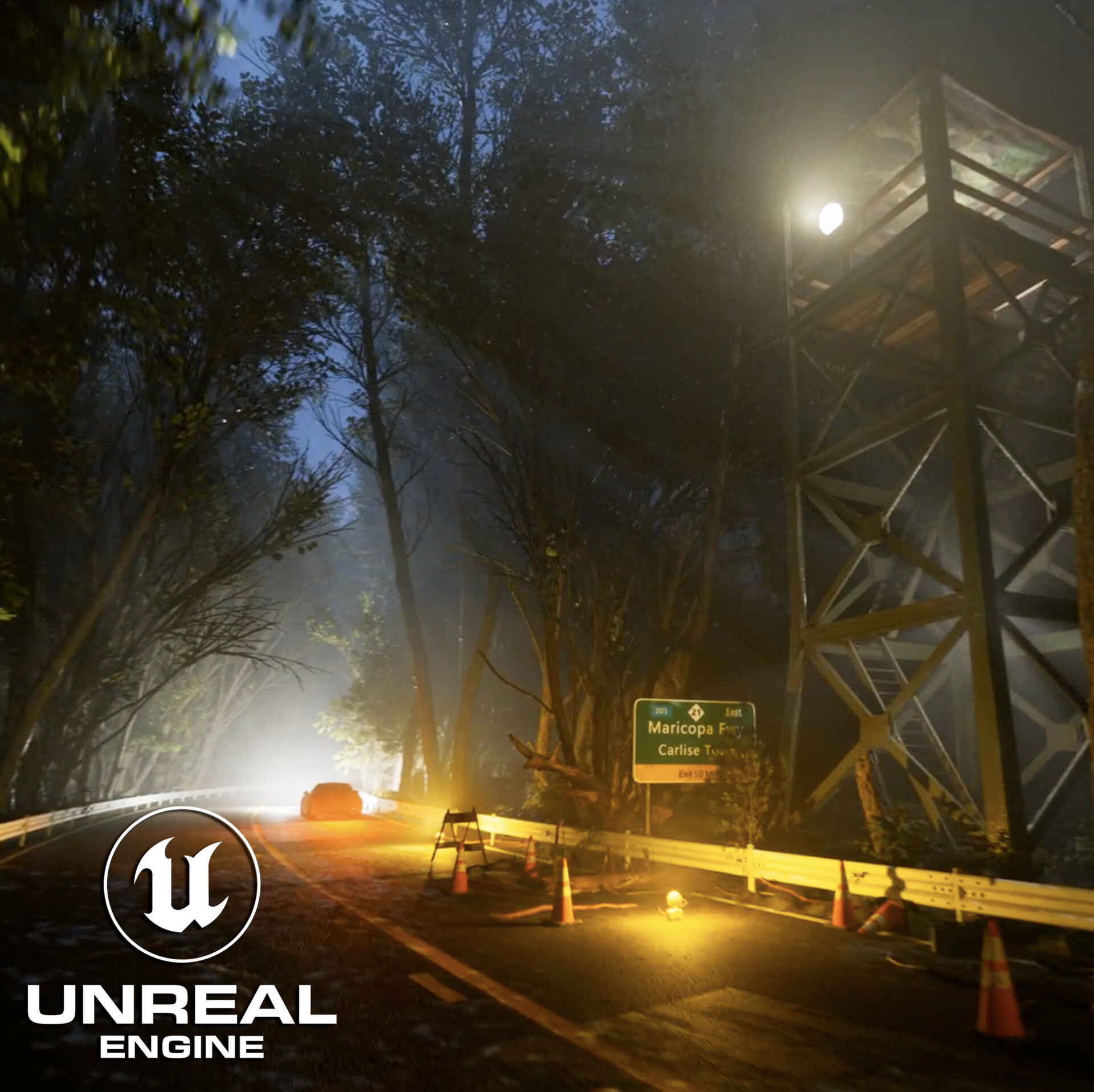 ArtStation - Night Highway