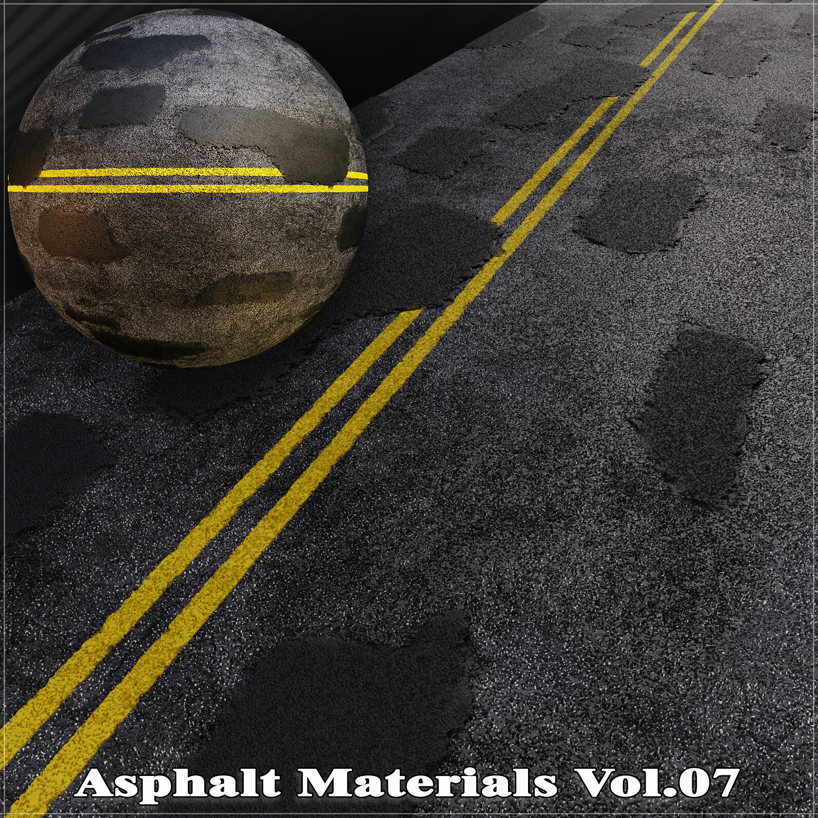ArtStation - 20 Asphalt Base Material - Vol.07 (4k PBR Textures + SBSAR ...