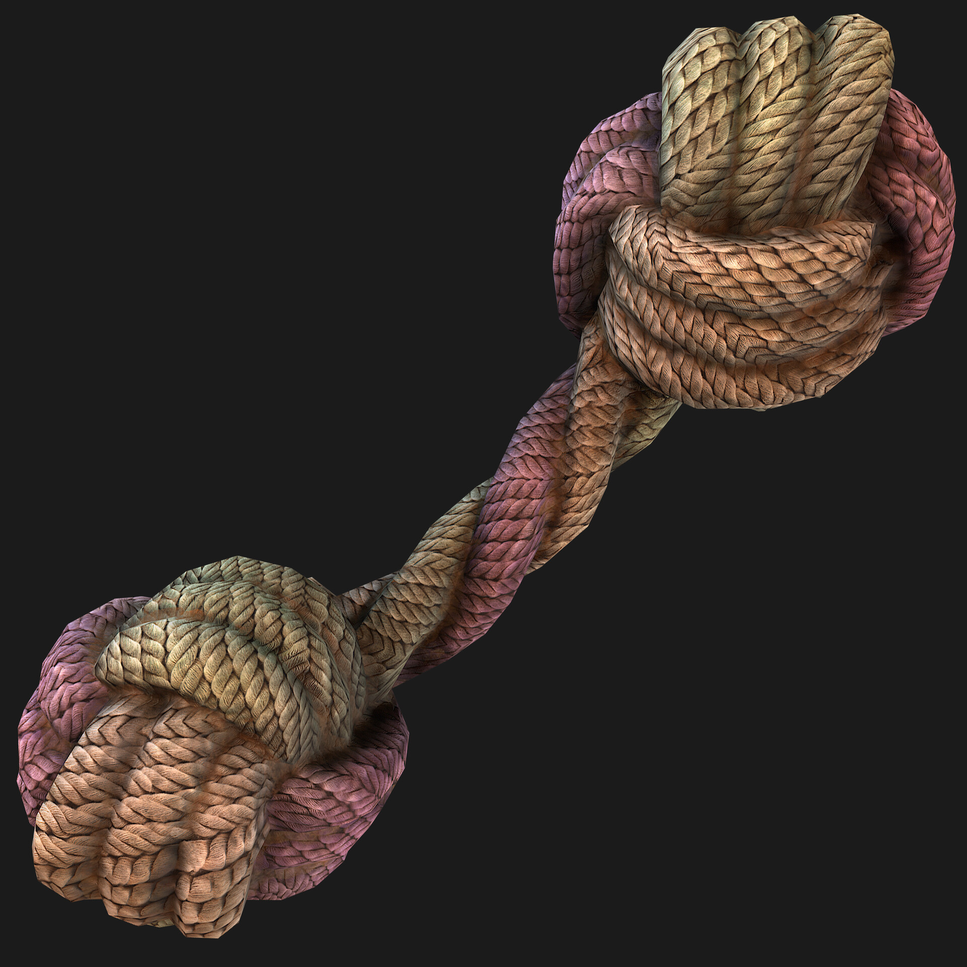 ArtStation - Pet Cat and Dog Rope Dumbbell for Gnawing Chew Toy
