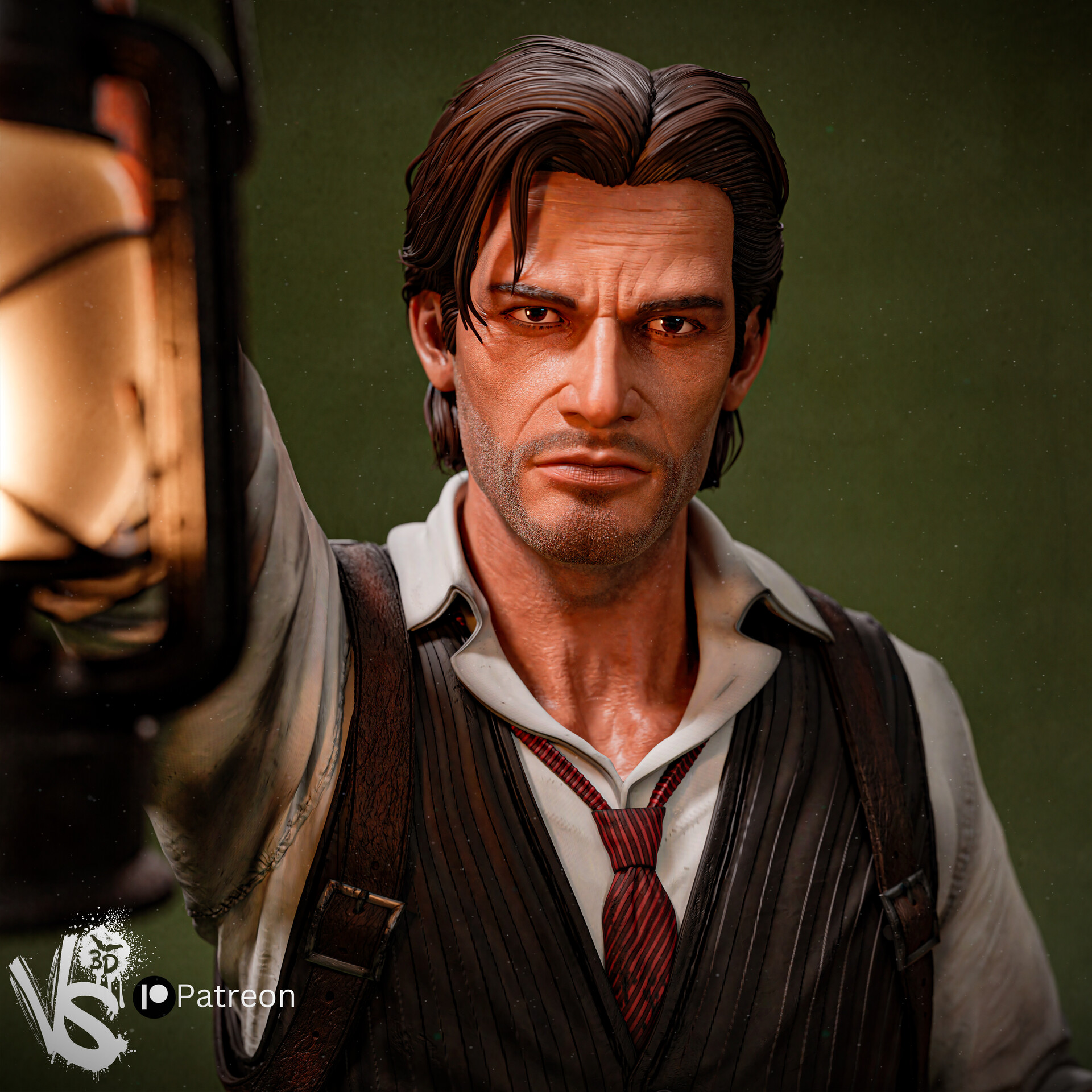 ArtStation - Sebastian Castellanos- The Evil Within Fan art