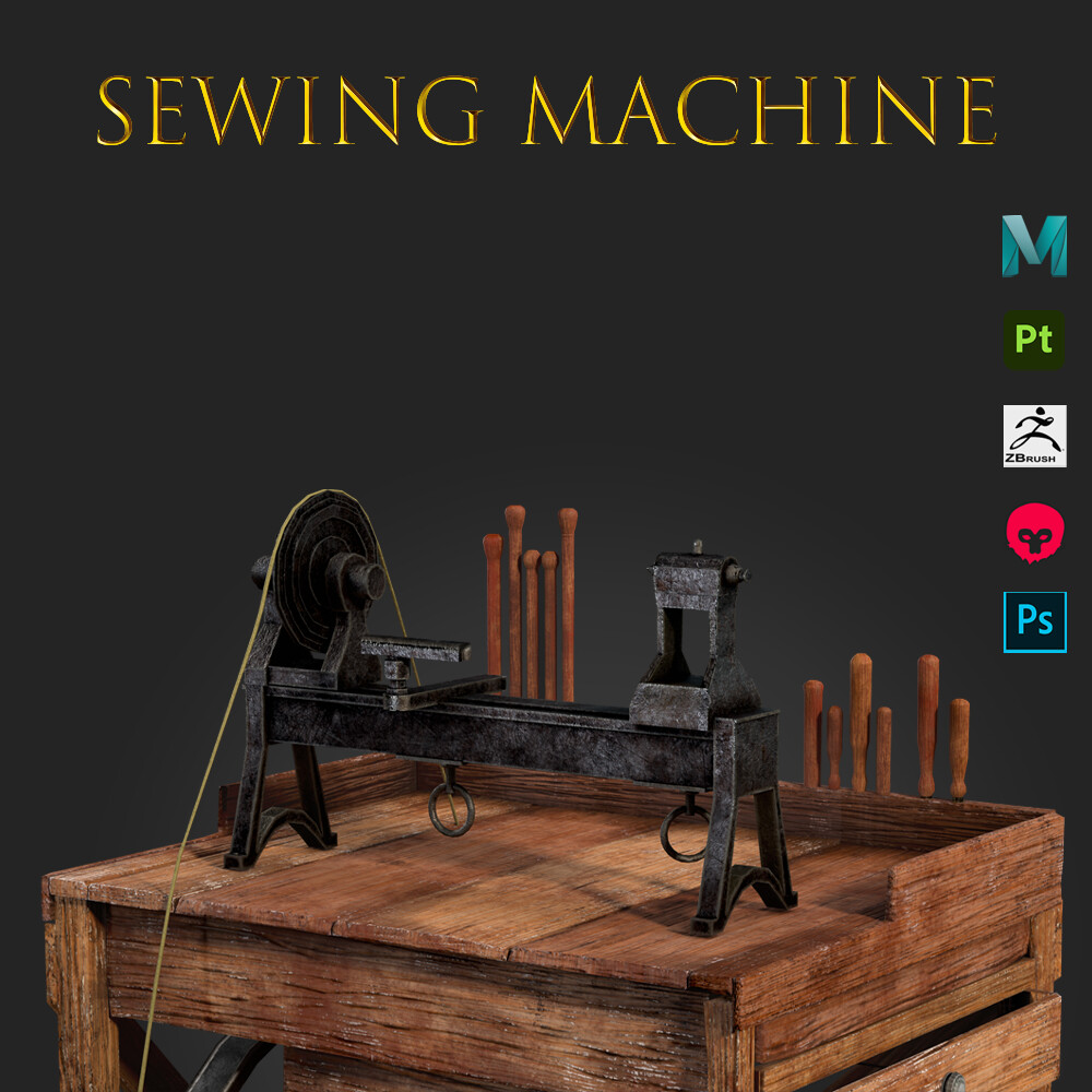 ArtStation - SEWING MACHINE