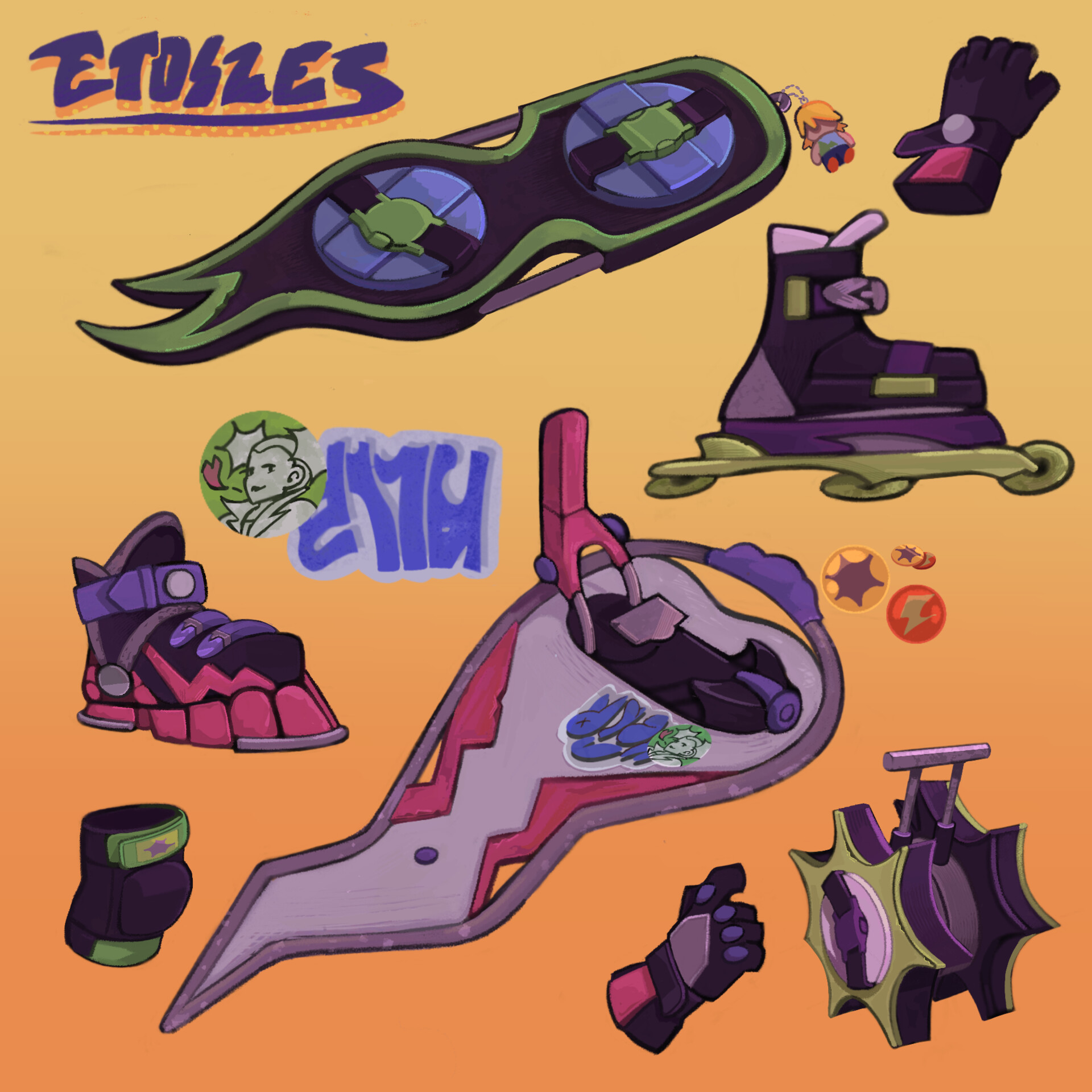 ArtStation - Space Race - Props Design