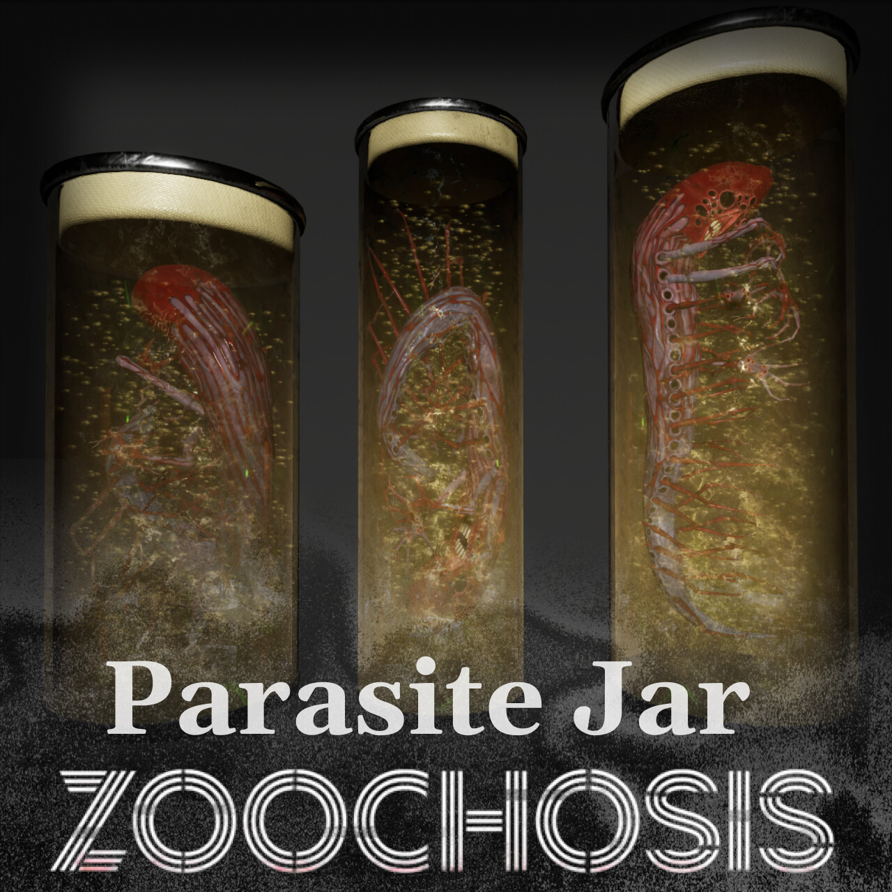 ArtStation - Zoochosis Parasites in jars