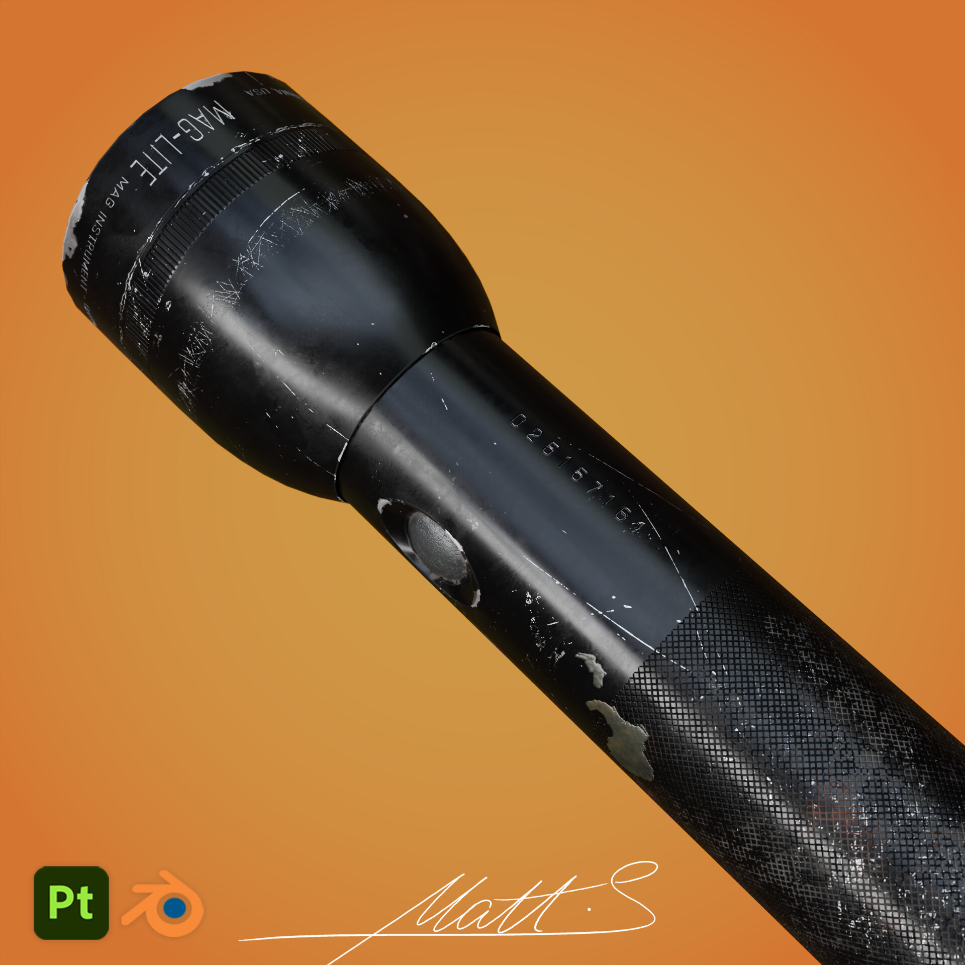 ArtStation - MAG-LITE 3 Cell Flashlight