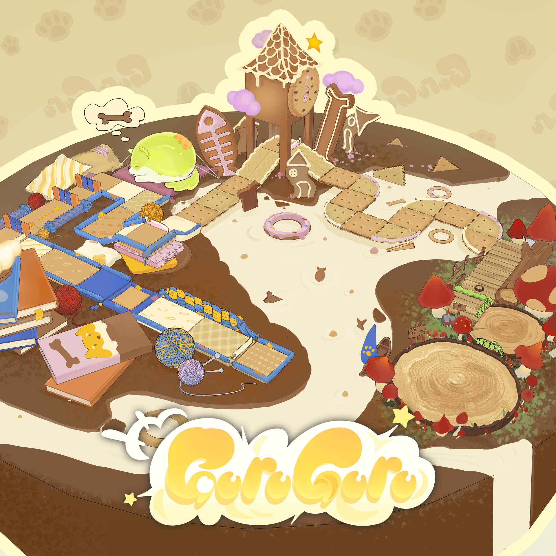 ArtStation - guru guru 新手教程关卡