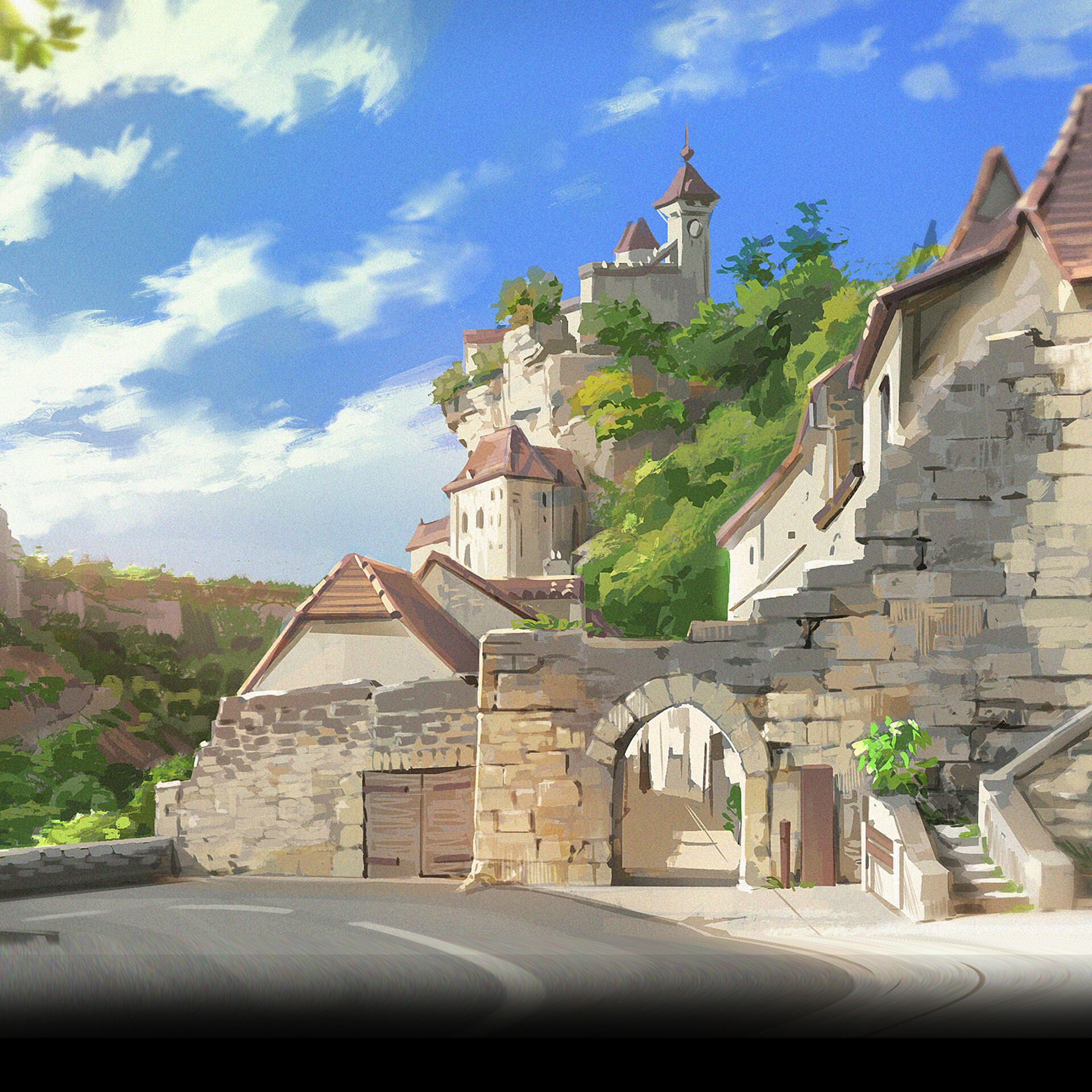 ArtStation - Virtual Plein Air - 2025 - Rocamadour