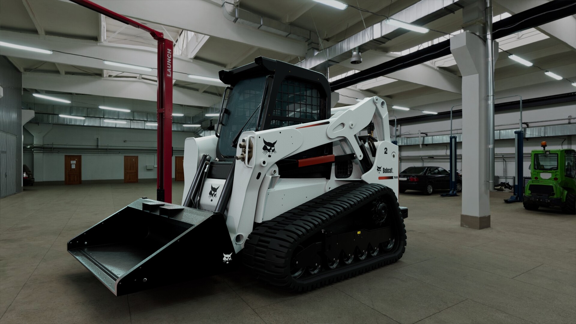 ArtStation - Bobcat Front loader Truck T-650