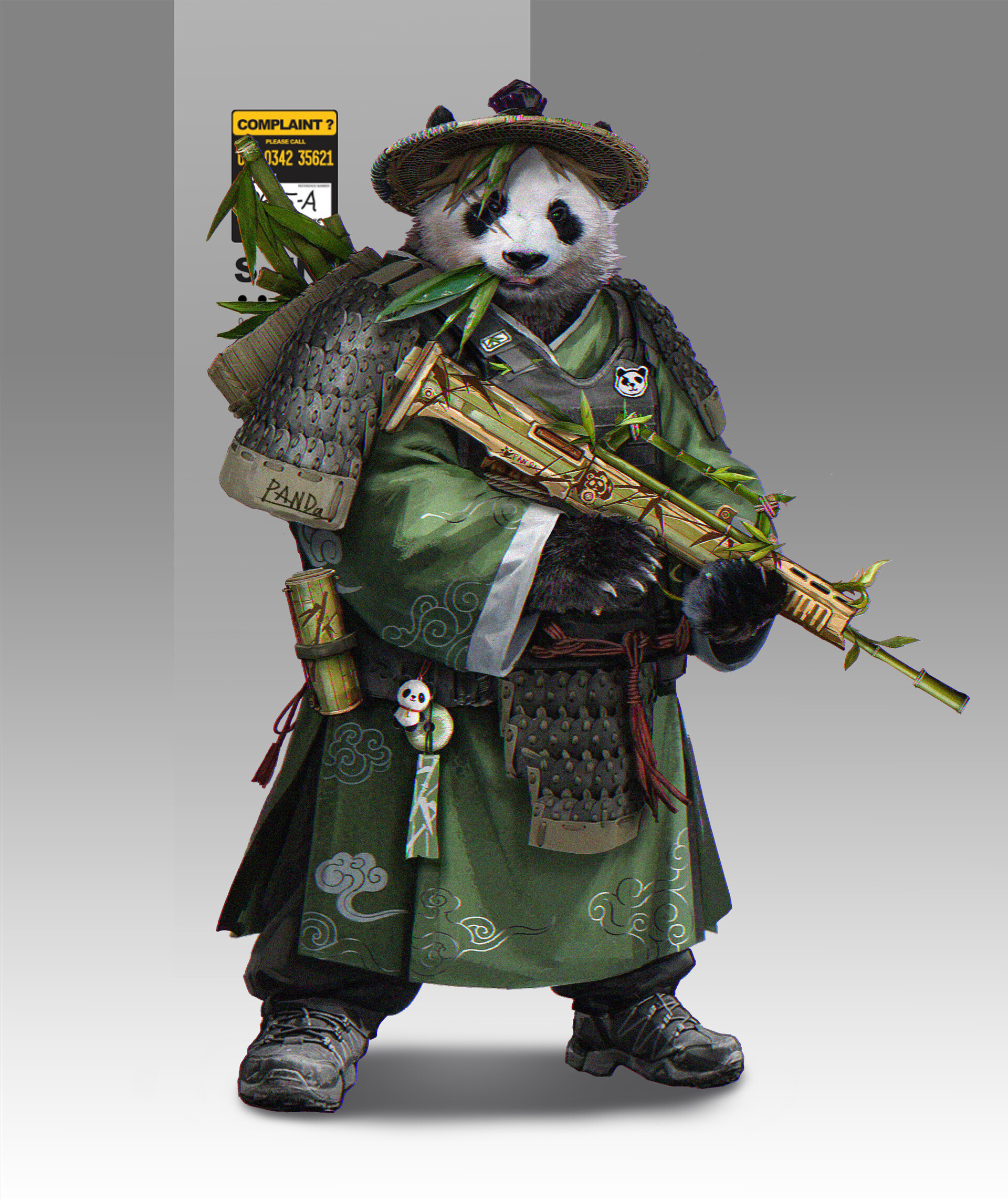 ArtStation - PANDA BAMBOO SOLDIER