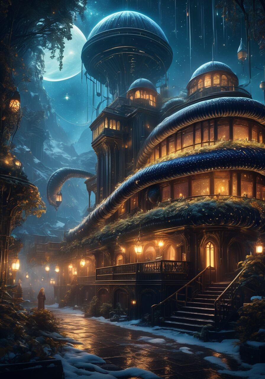 ArtStation - 525 Fantasy Frost World Settlement Internal and External Environment Reference Art ...