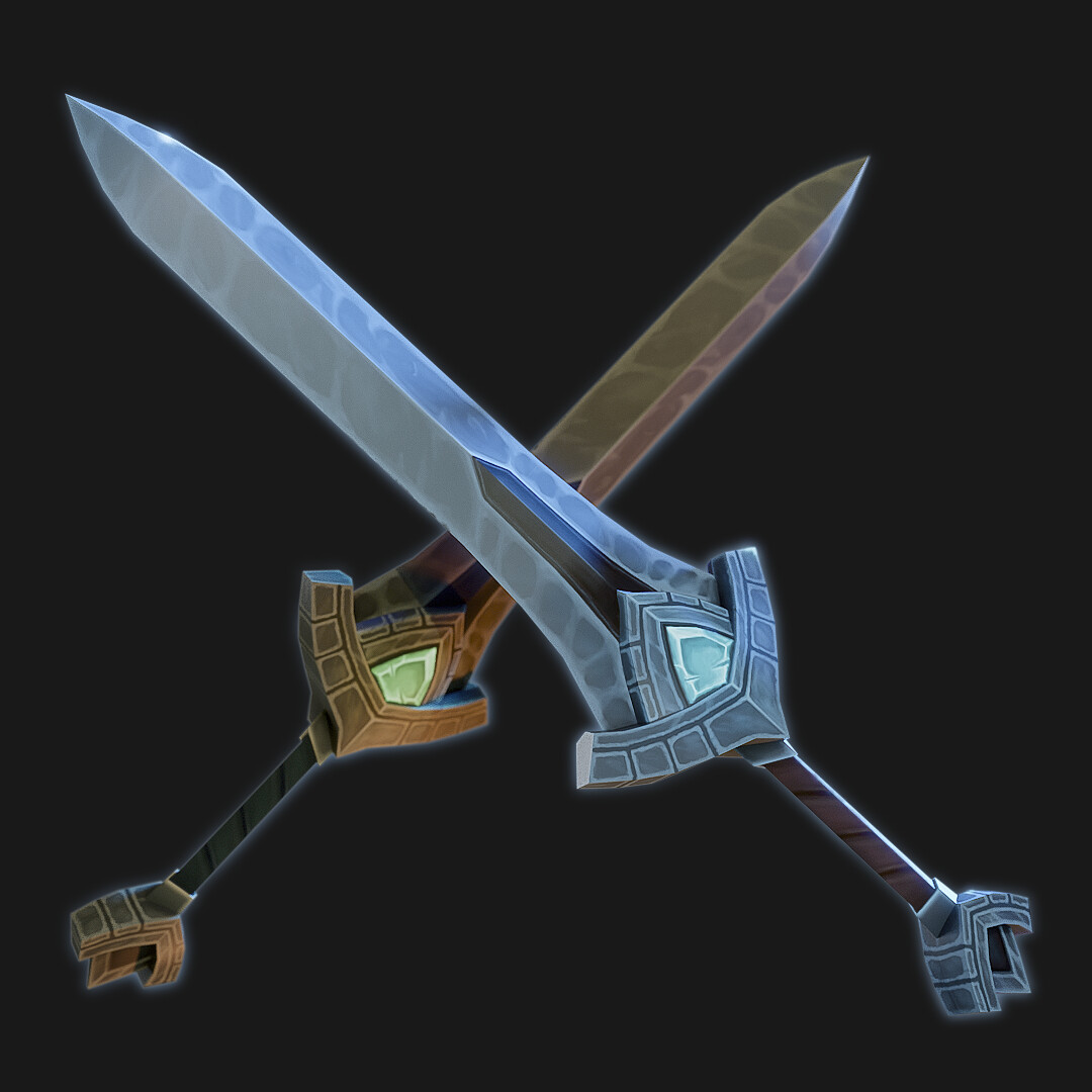 ArtStation - Stylized Hand-Painted Sword