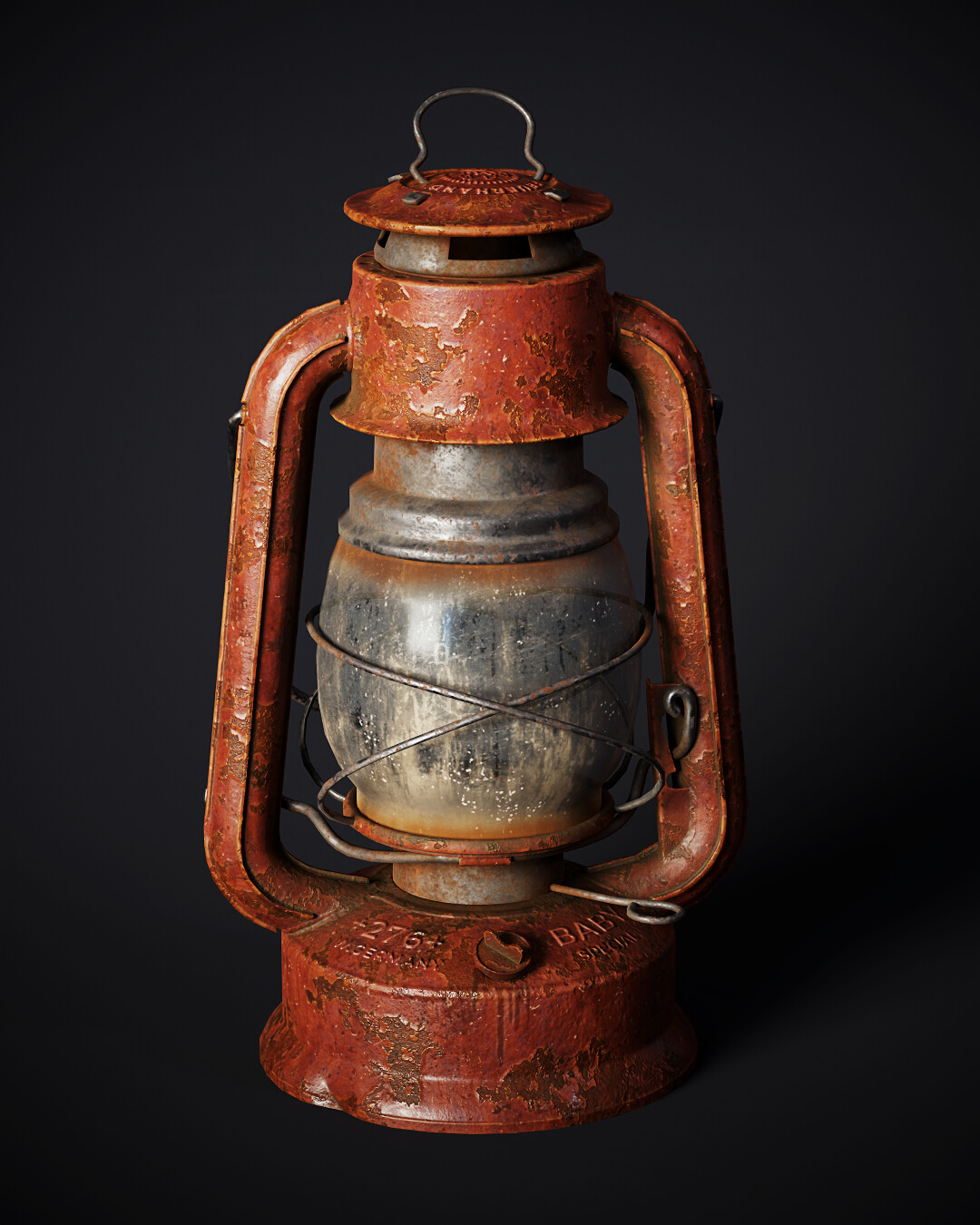 ArtStation - Old Rusty Lantern - Game Props