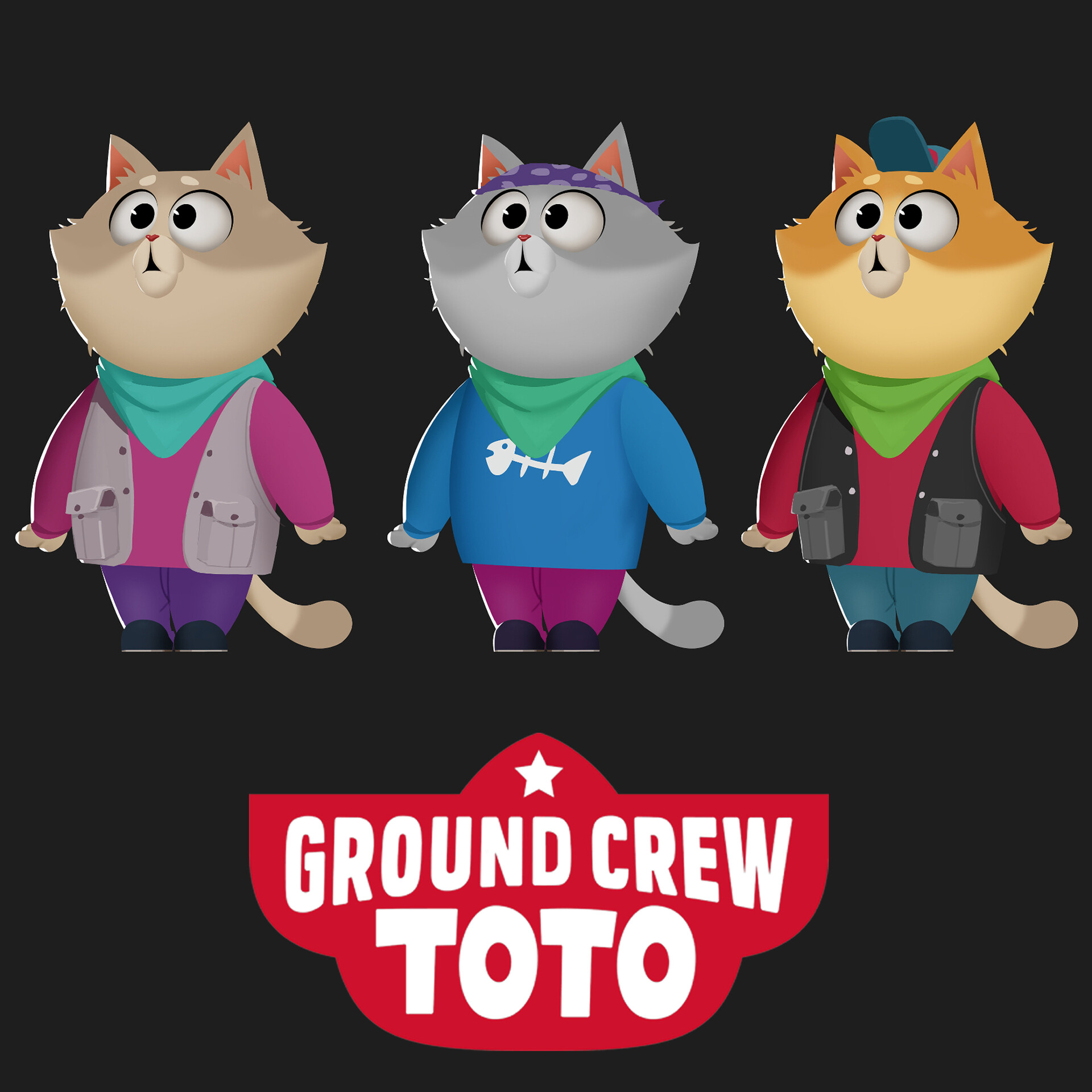 ArtStation - Ground Crew Toto – Character / Prop / BG Design