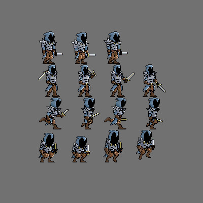 ArtStation - Xaldor's Blade character sprite sheets