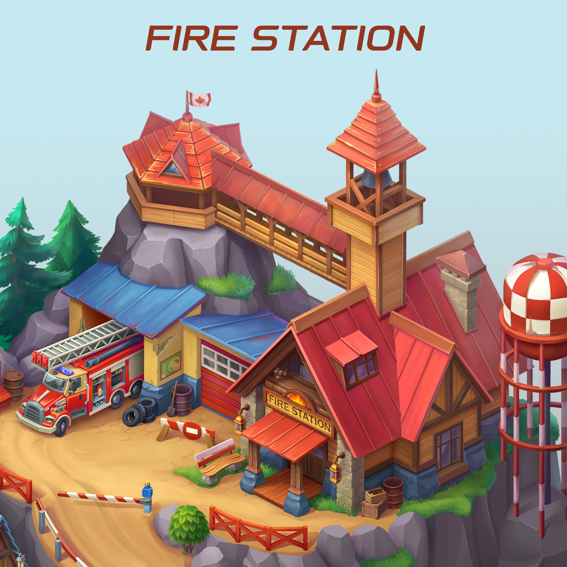 ArtStation - Fire station