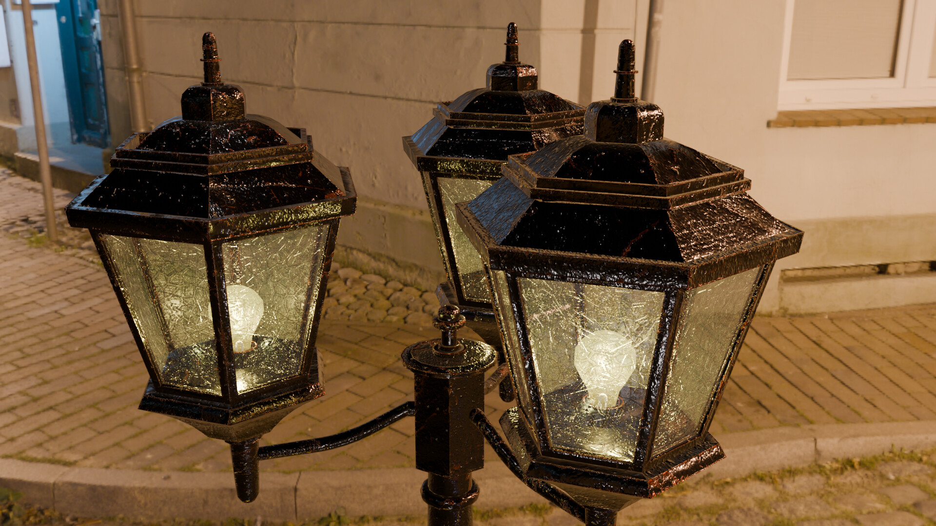 ArtStation - Stylized Game-Ready Street Lamp – Low Poly / PBR / 4K Textures