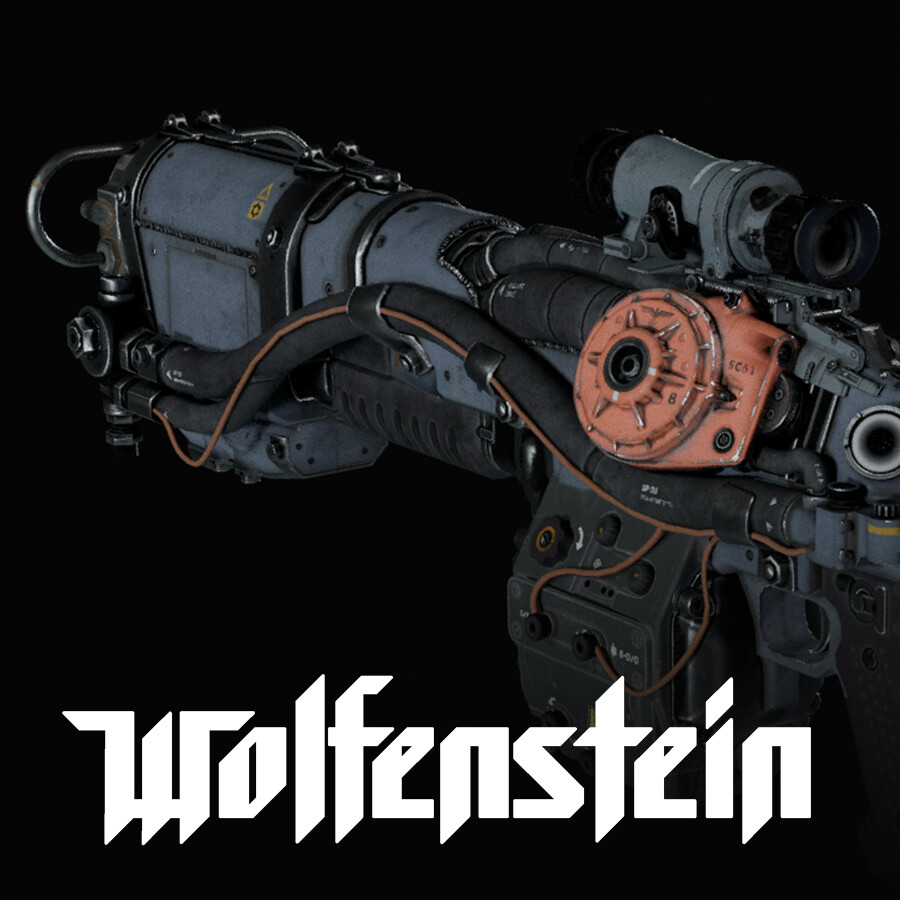 ArtStation - Wolfenstein Machine Gun 3D study