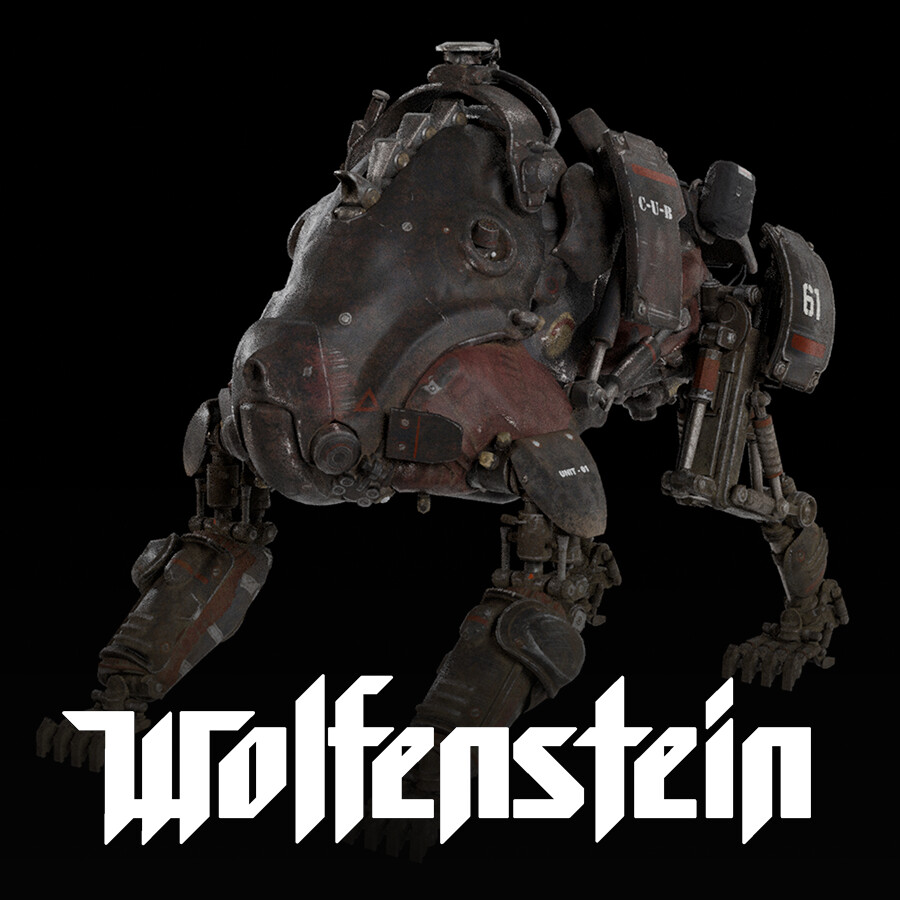 ArtStation - Lazerhund Wolfenstein 3D model study