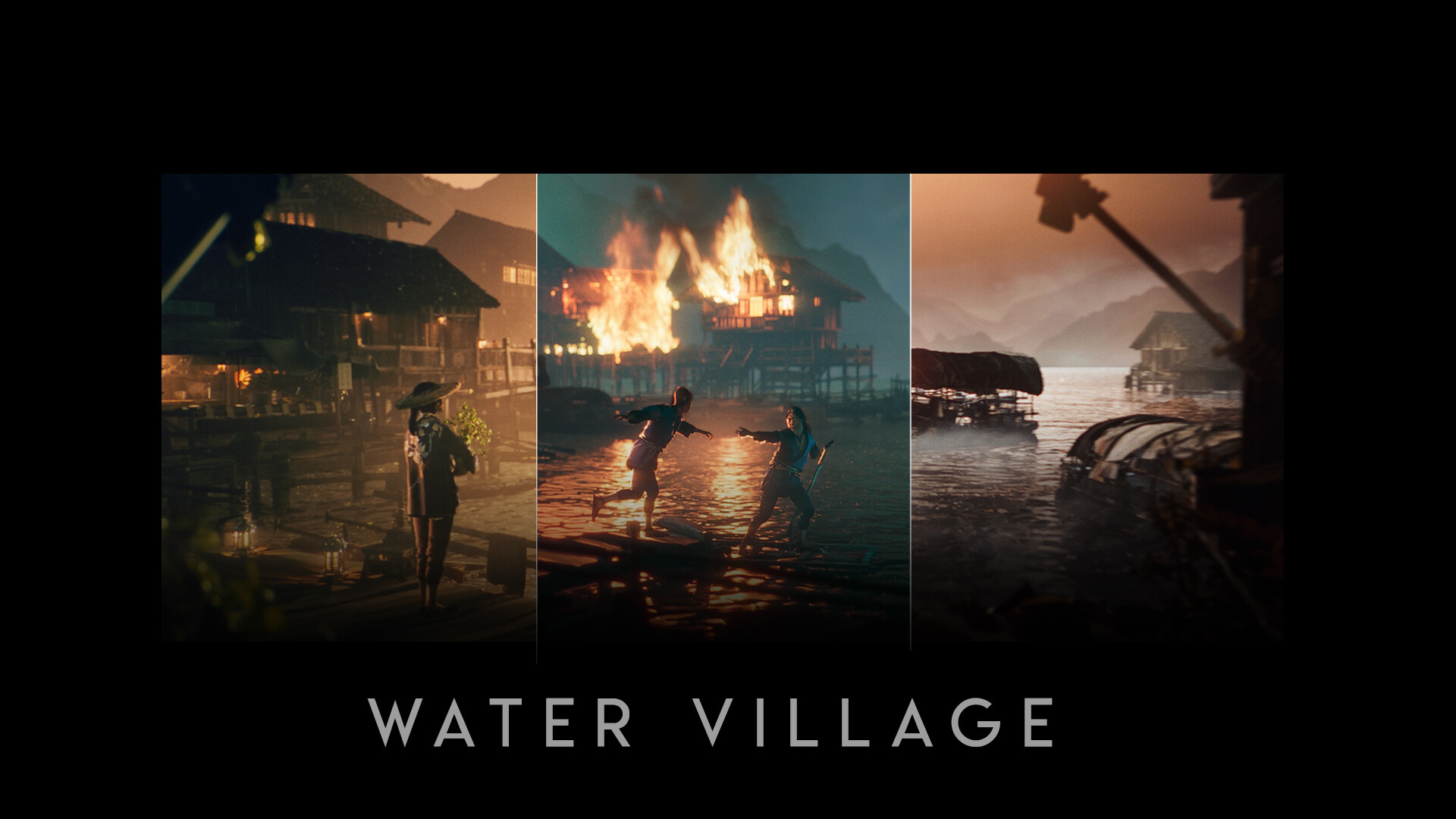 ArtStation - Water Village - Lighting / Compositing practice