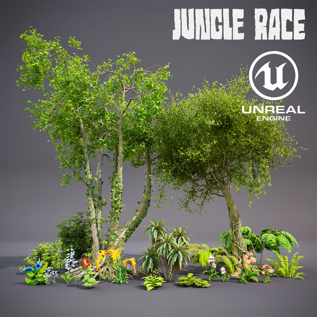 ArtStation - Foliage Collection - Jungle Race