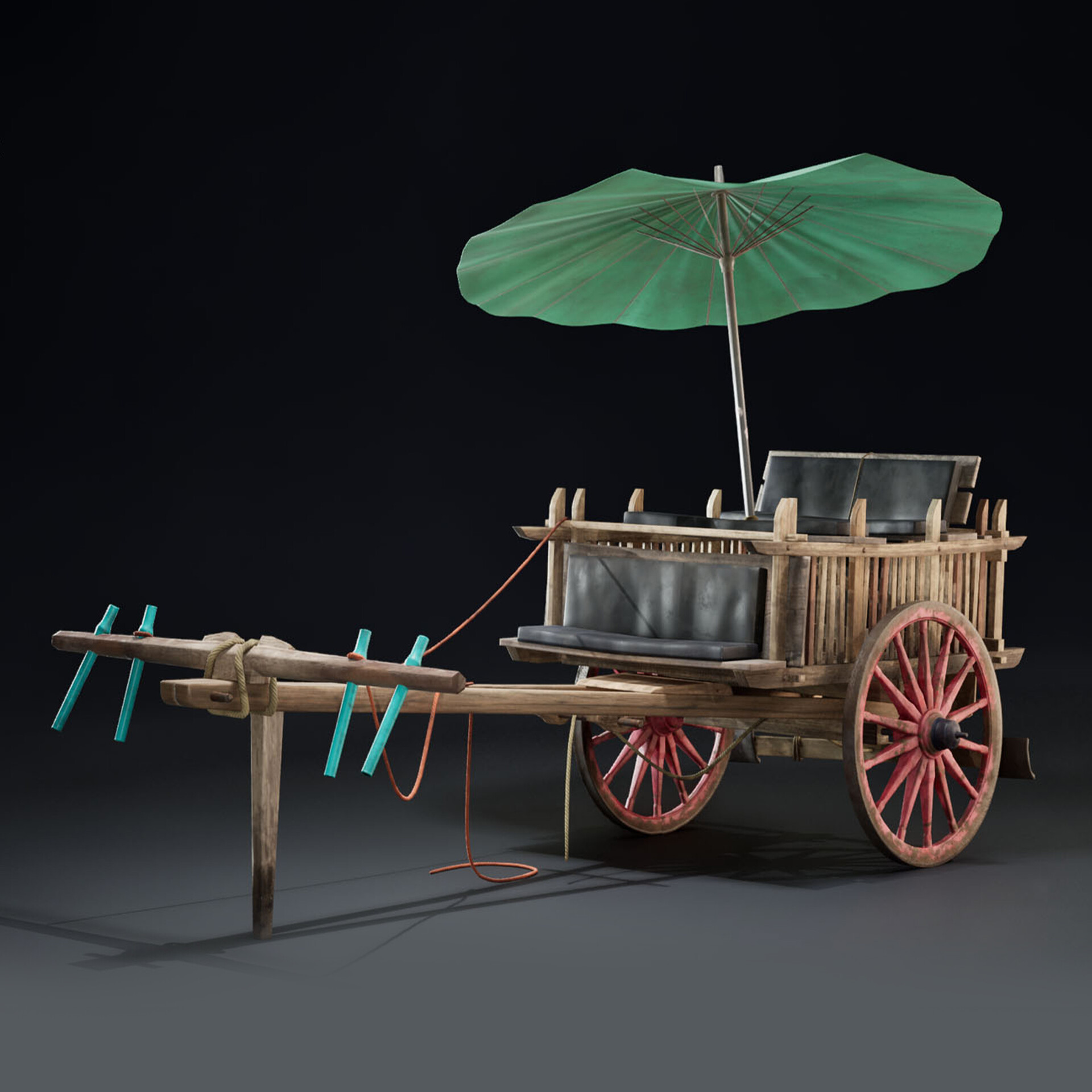 ArtStation - Ox Cart Thai
